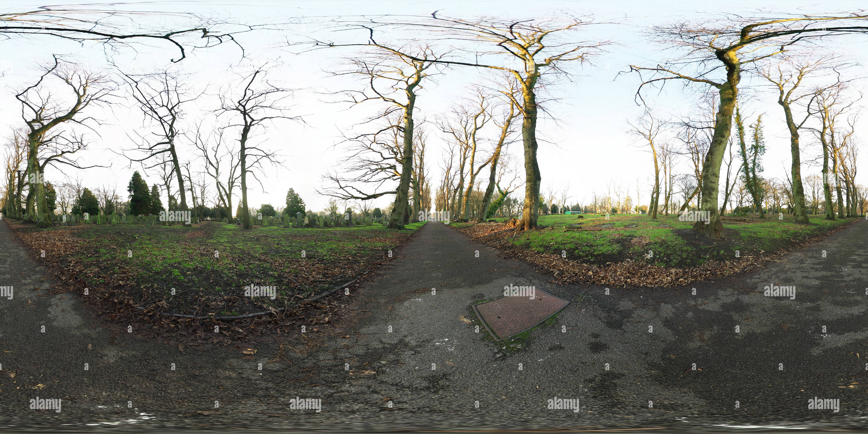360° view of Southern Cemetery, Manchester, UK - Alamy
