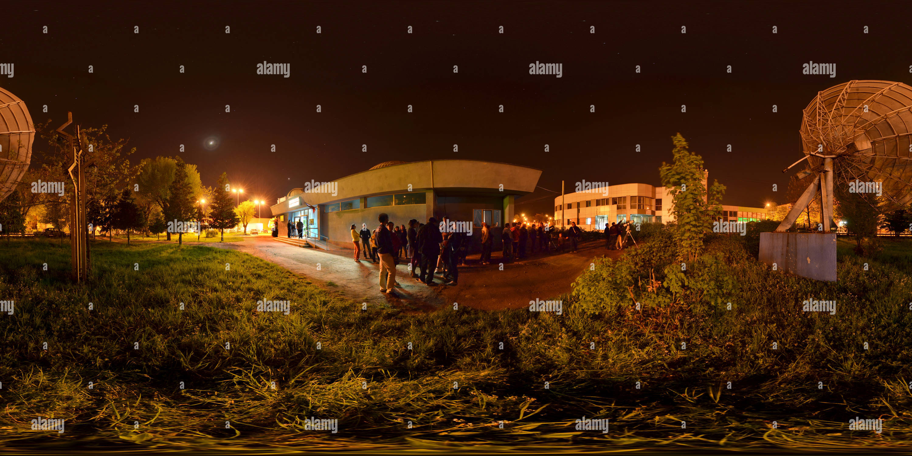 360° view of Public watch of night sky at Planetarium, Baia Mare ...