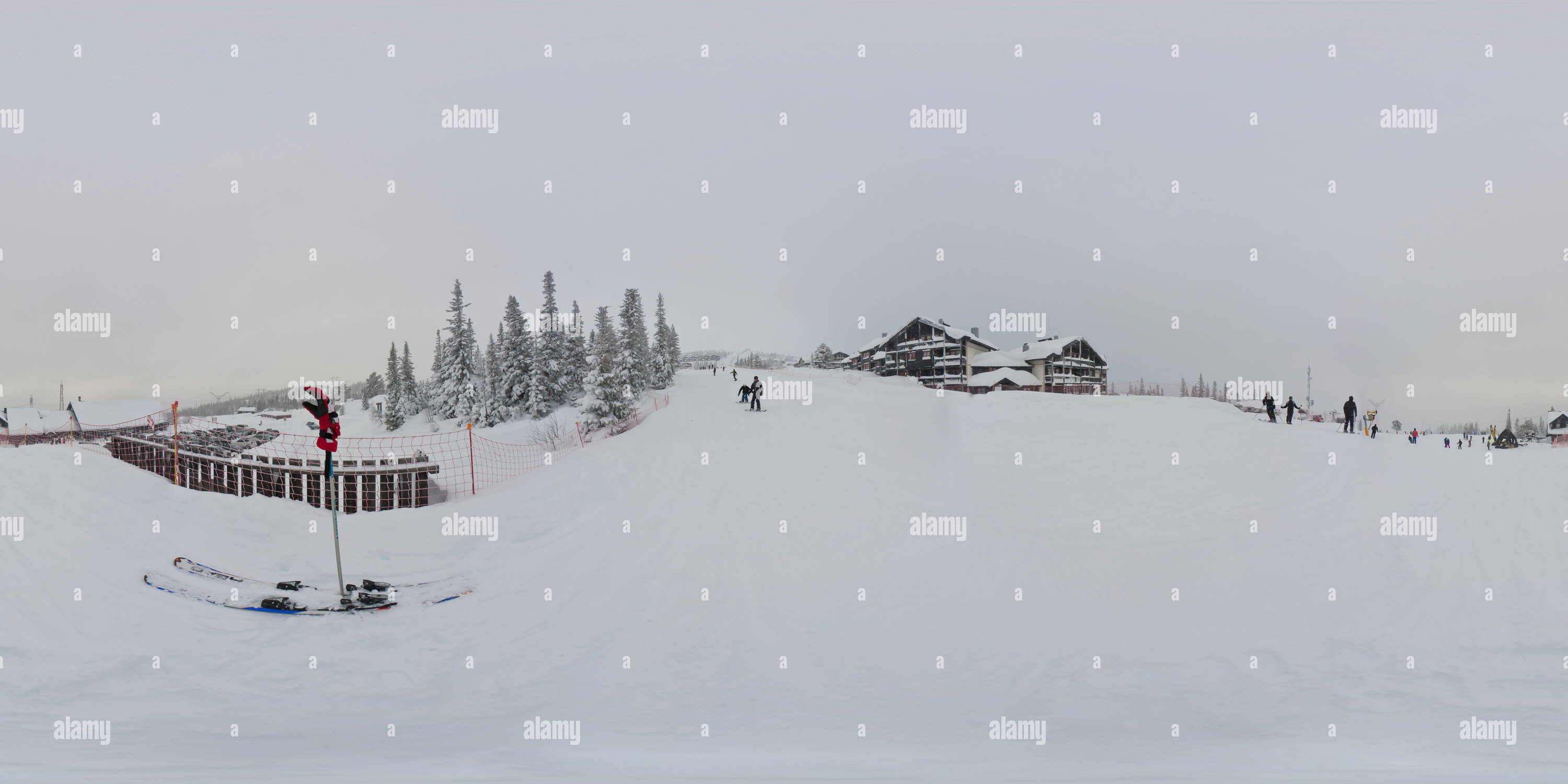 360° view of Ski center Norefjell - Alamy