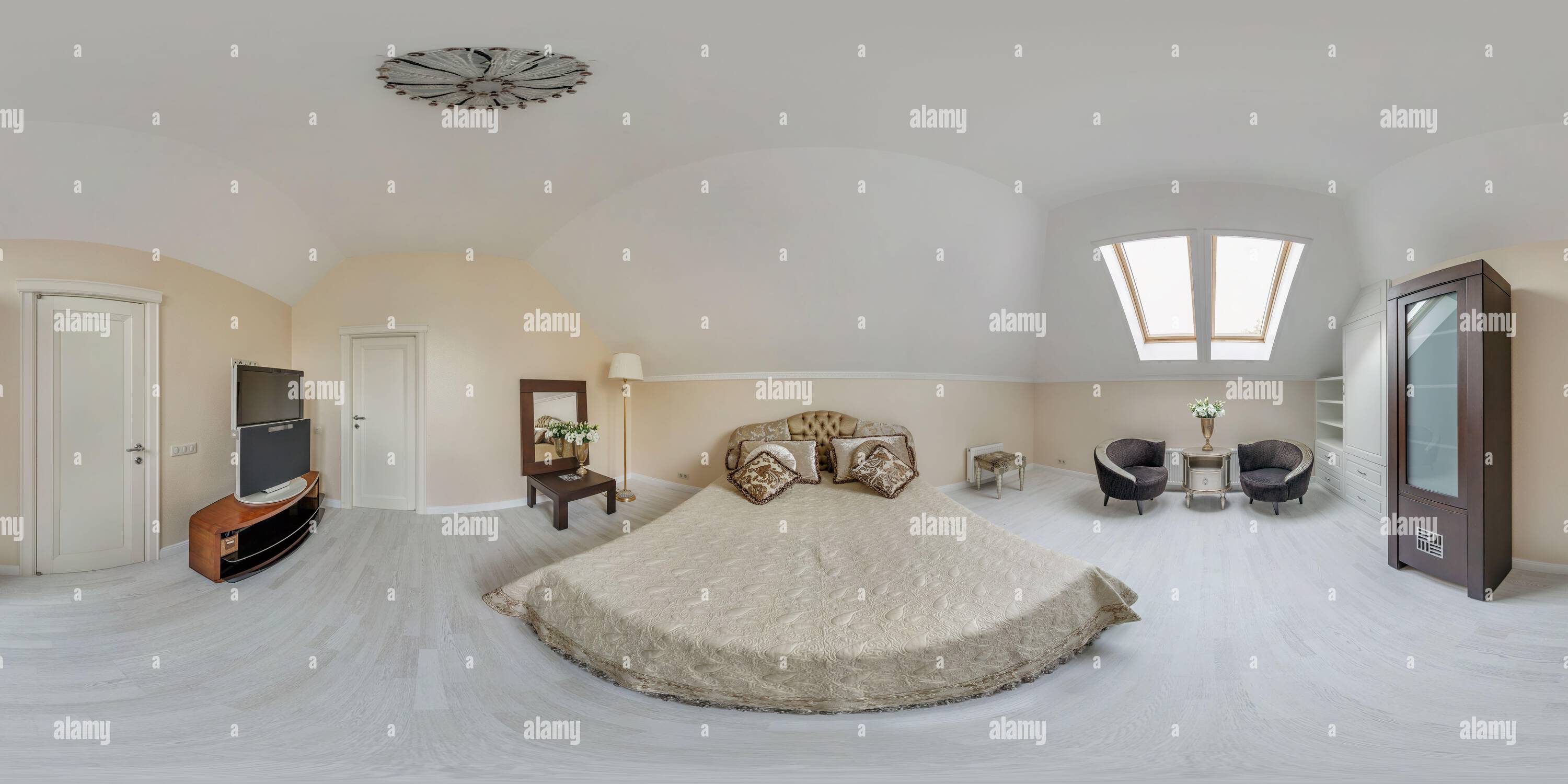 360° view of full spherical seamless 360 hdri panorama in ...