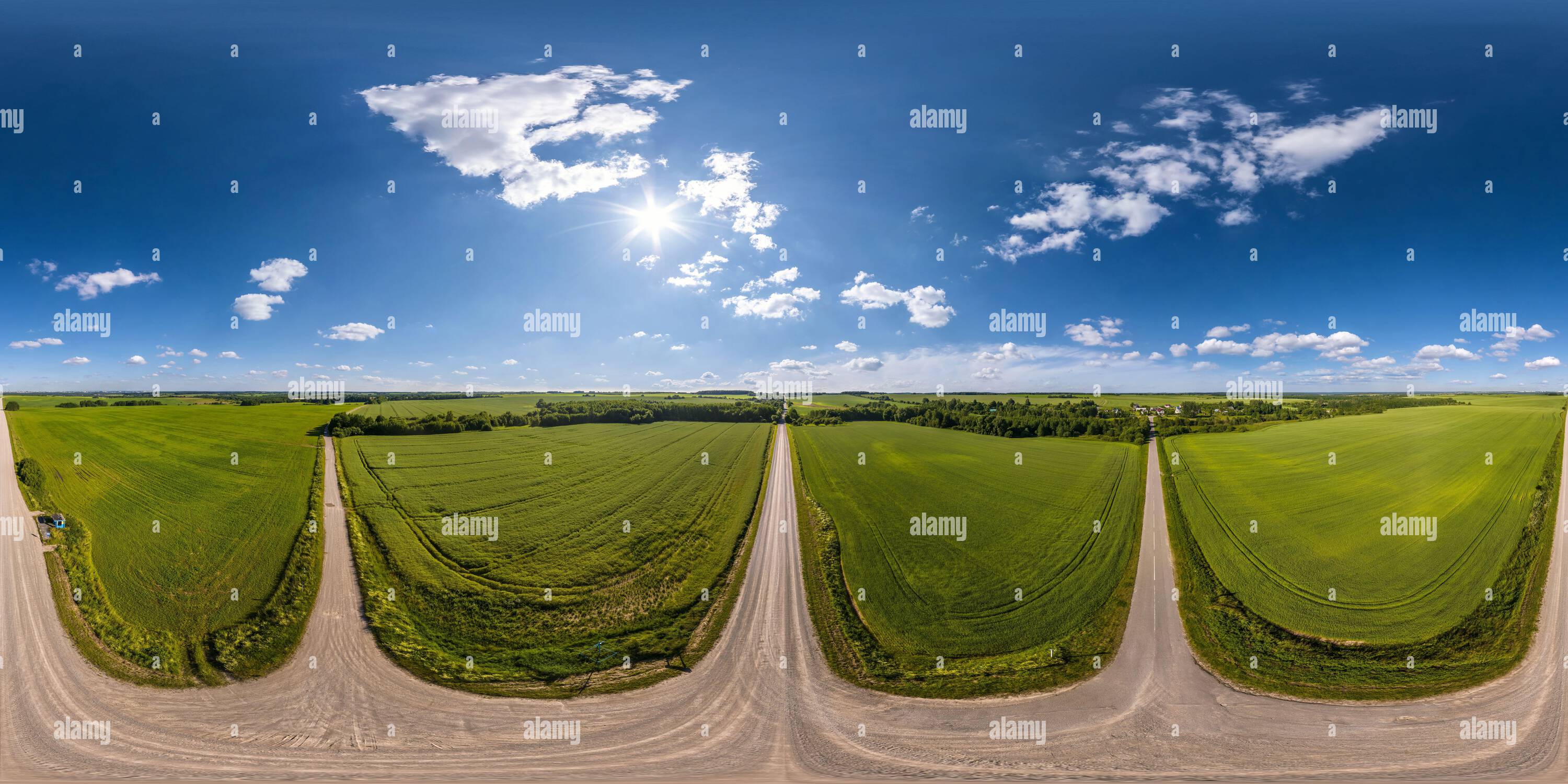 360° view of full seamless spherical aerial hdri panorama 360 view on ...