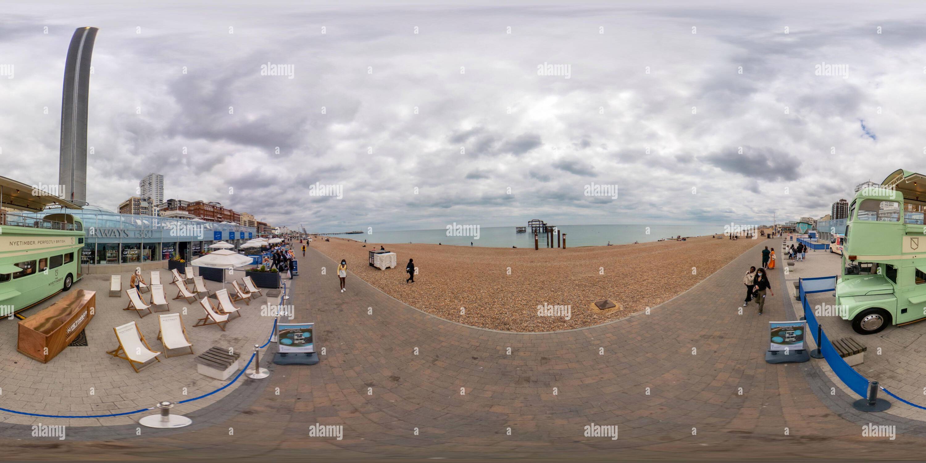 360° view of British Airways I360 shot with 360 camera - Alamy