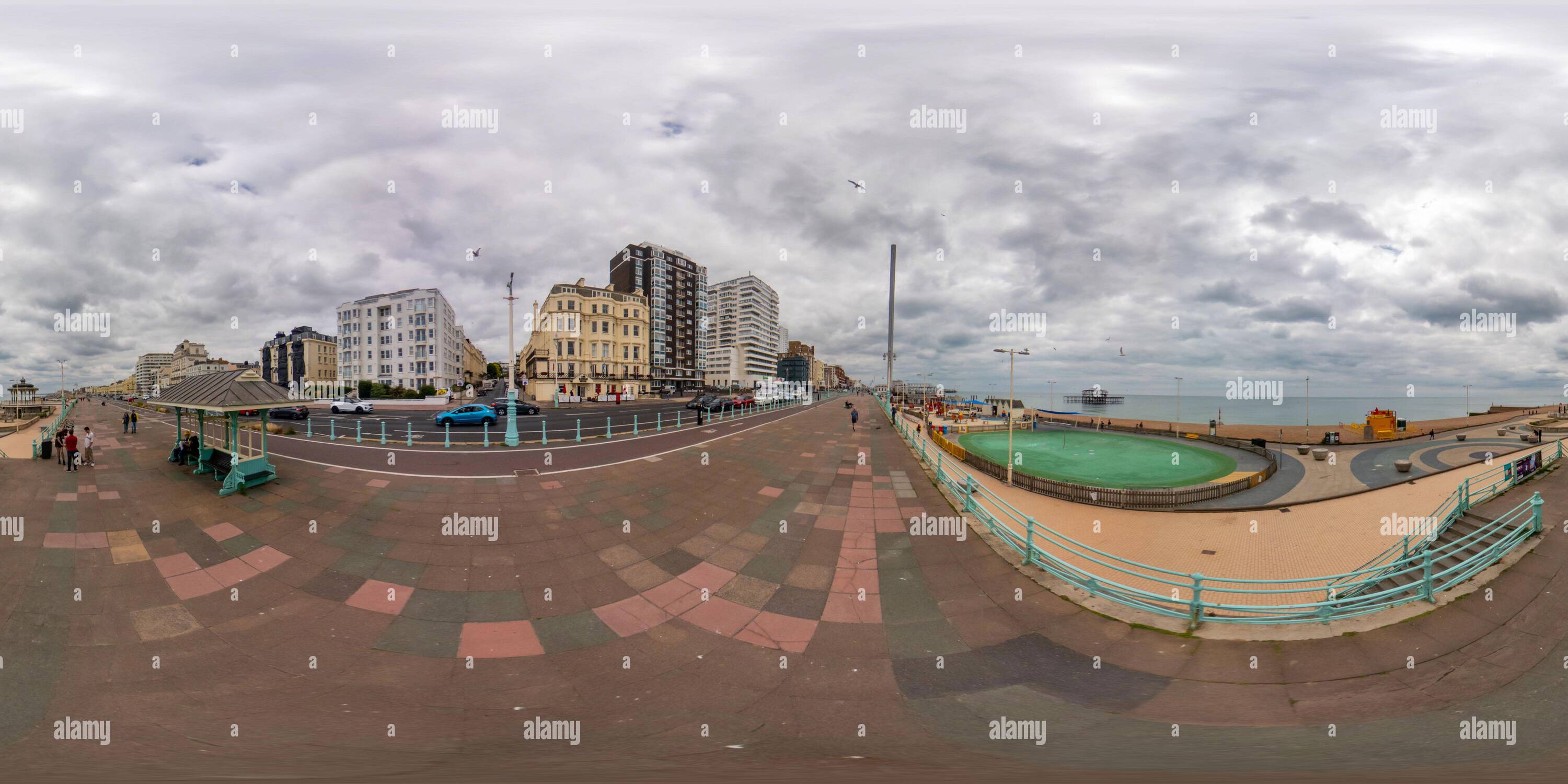 360° view of July on Brighton Beach 360 photo - Alamy