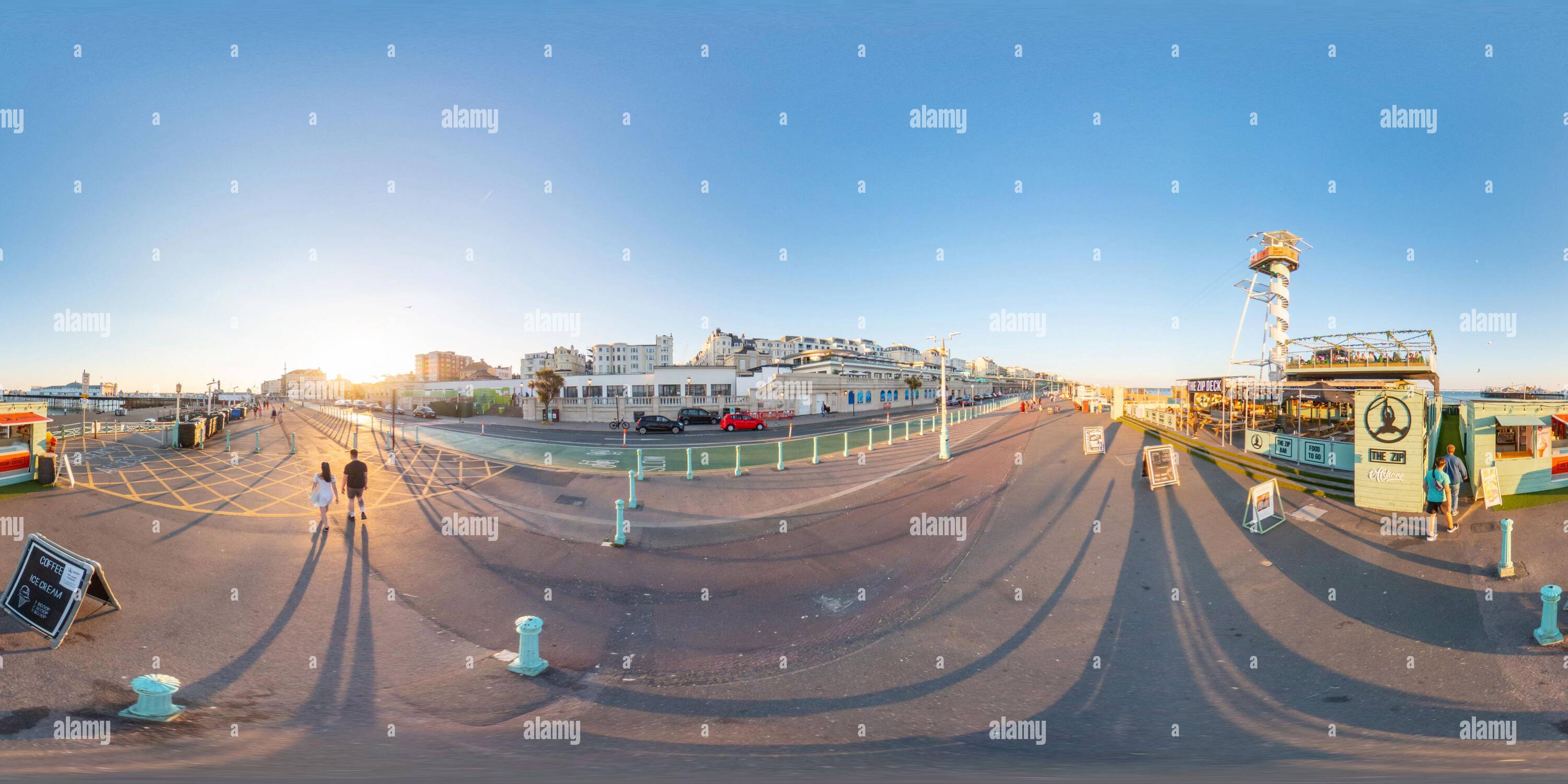 360° view of 360 photo The Zip Deck Brighton Beach UK - Alamy
