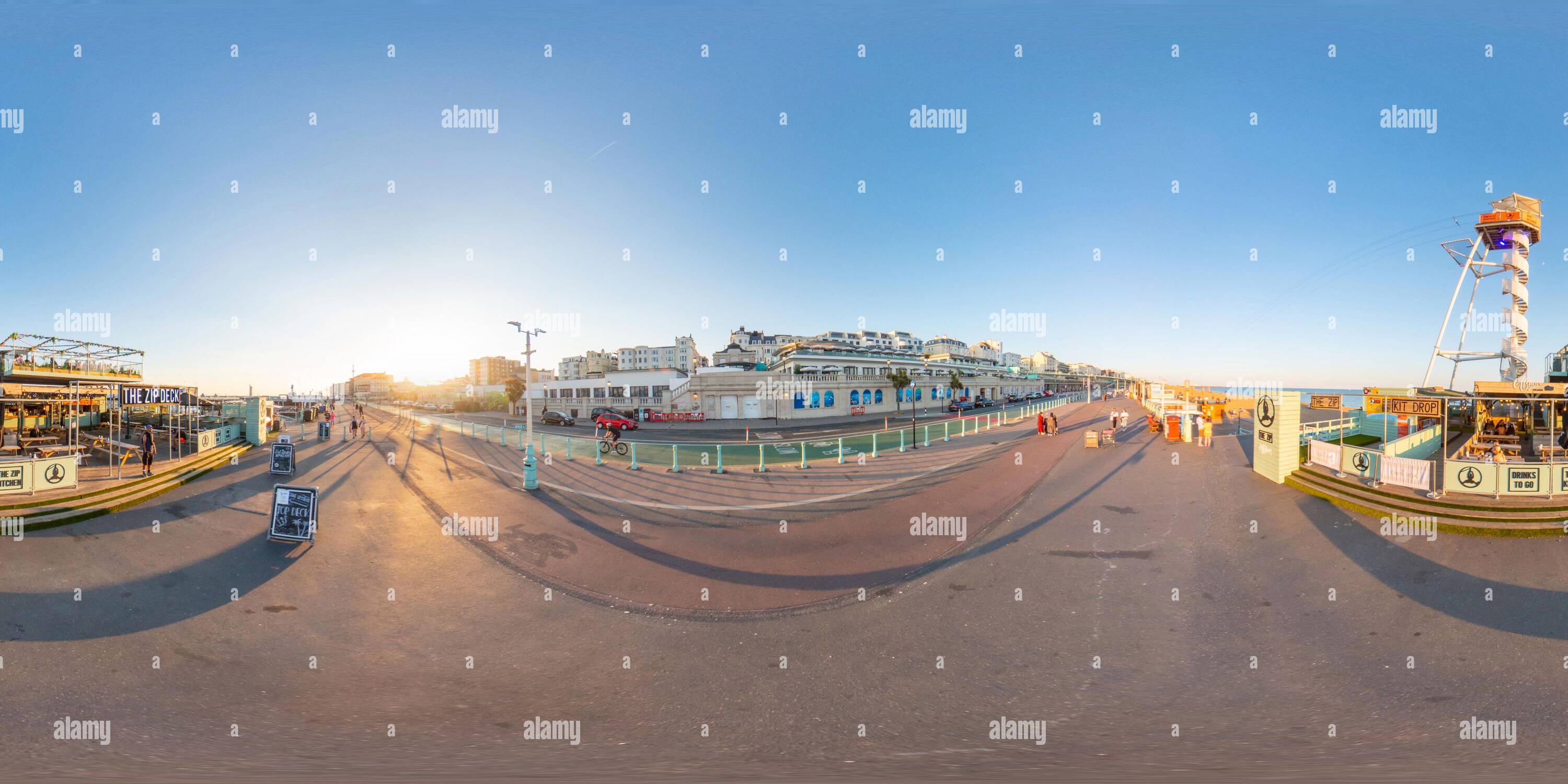 360° view of 360 photo The Zip Deck Brighton Beach UK - Alamy