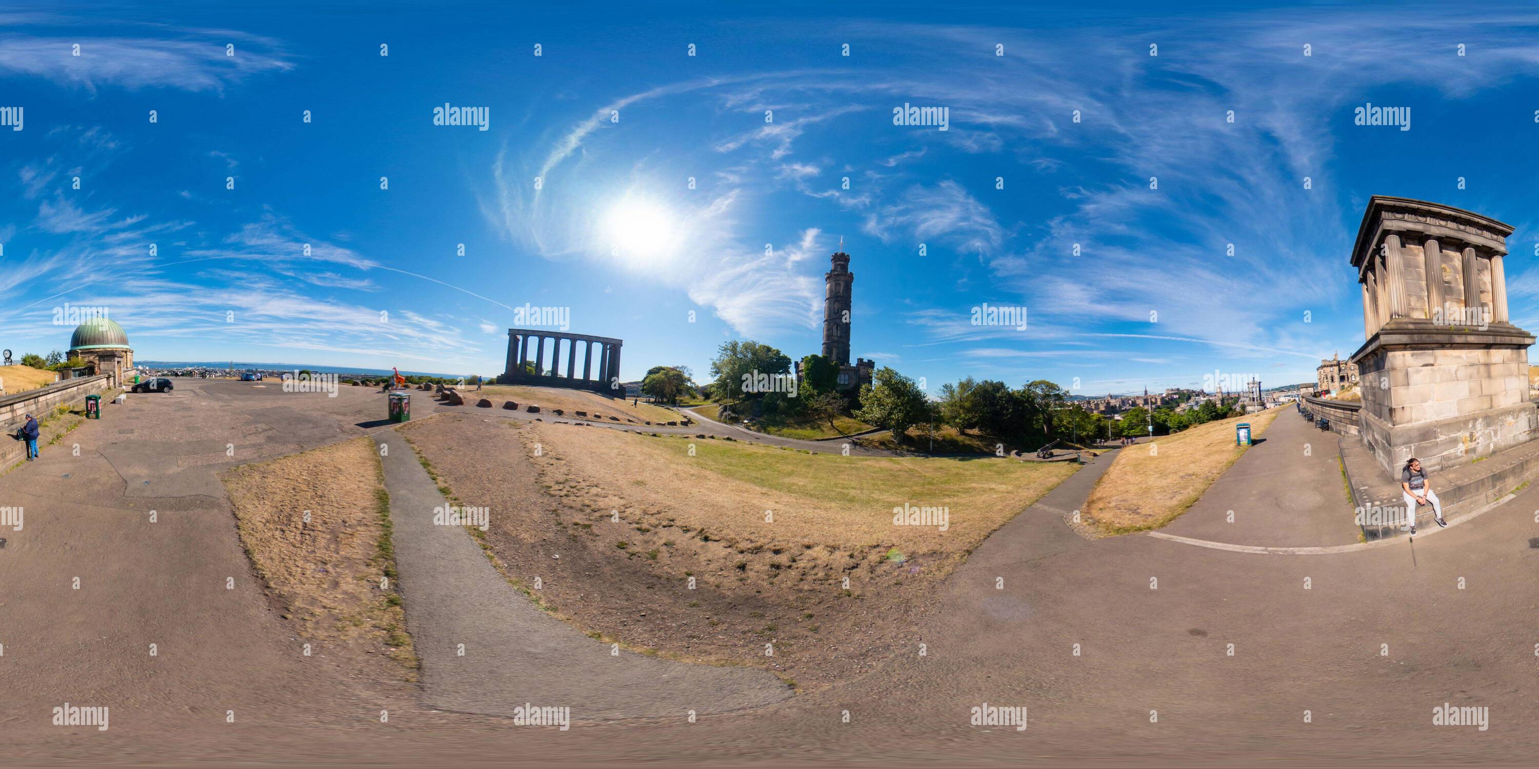 360° view of 360 photo of Calton Hill Edinburgh Scotland UK - Alamy