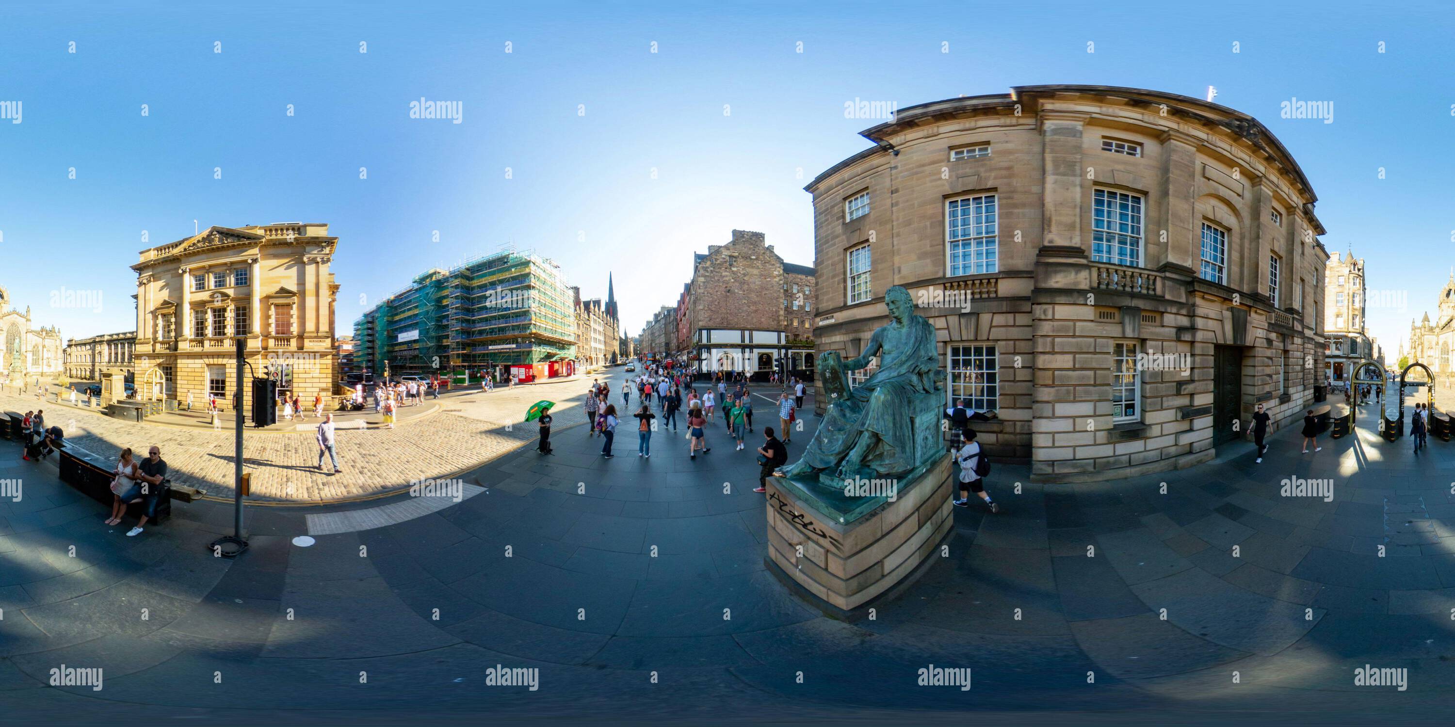 360° view of 360 spherical photo histric district Edinburgh Scotland UK ...