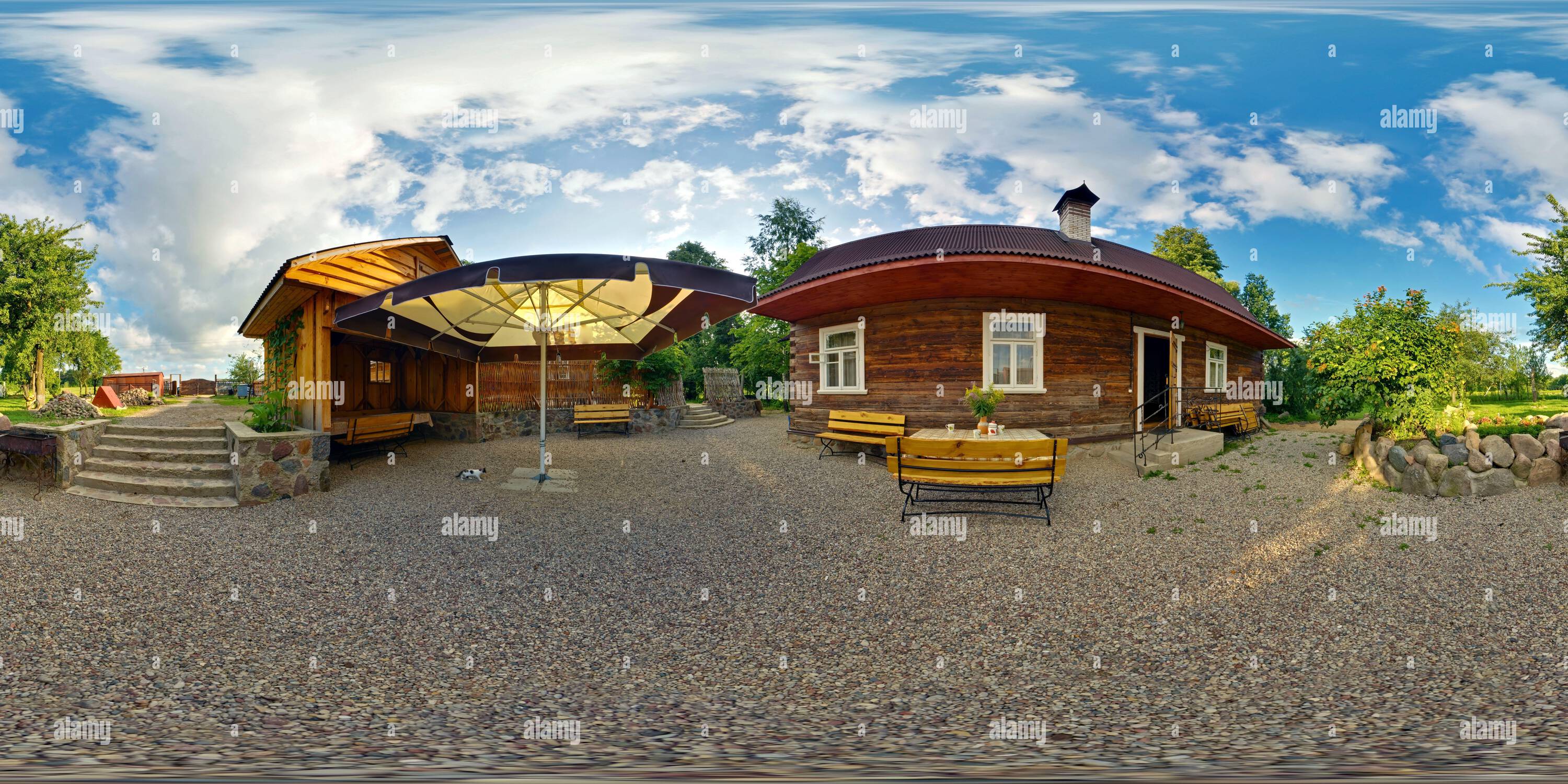360° view of full 360 degree seamless panorama in equirectangular ...