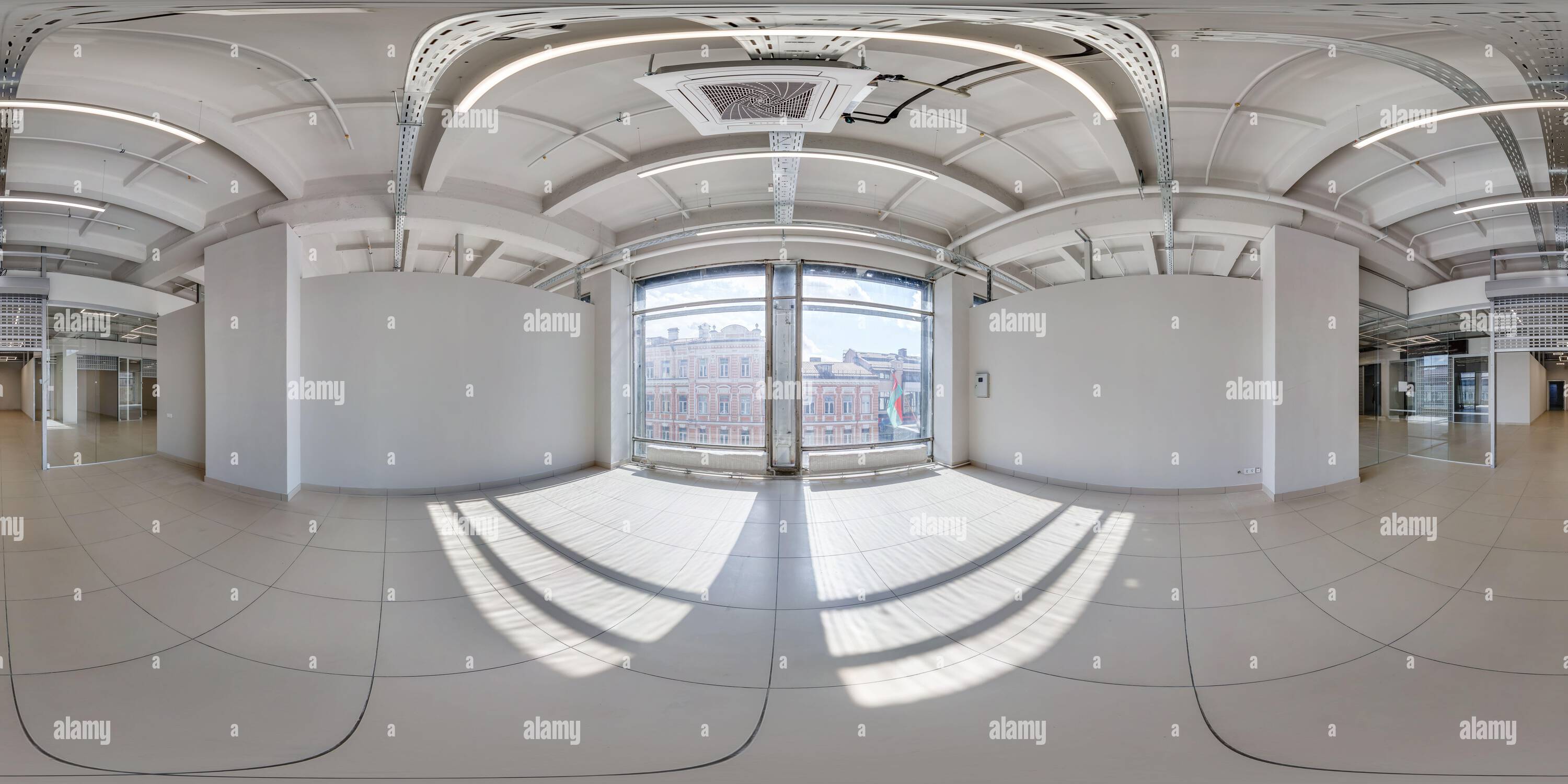 360° view of full seamless spherical hdri 360 panorama in interior of ...