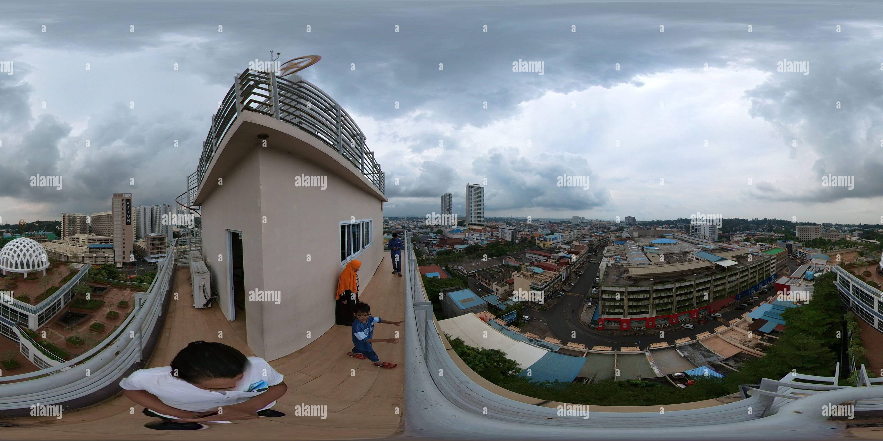 360° view of 360 degrees view of Nagoya Batam island from Jabal Arafah ...