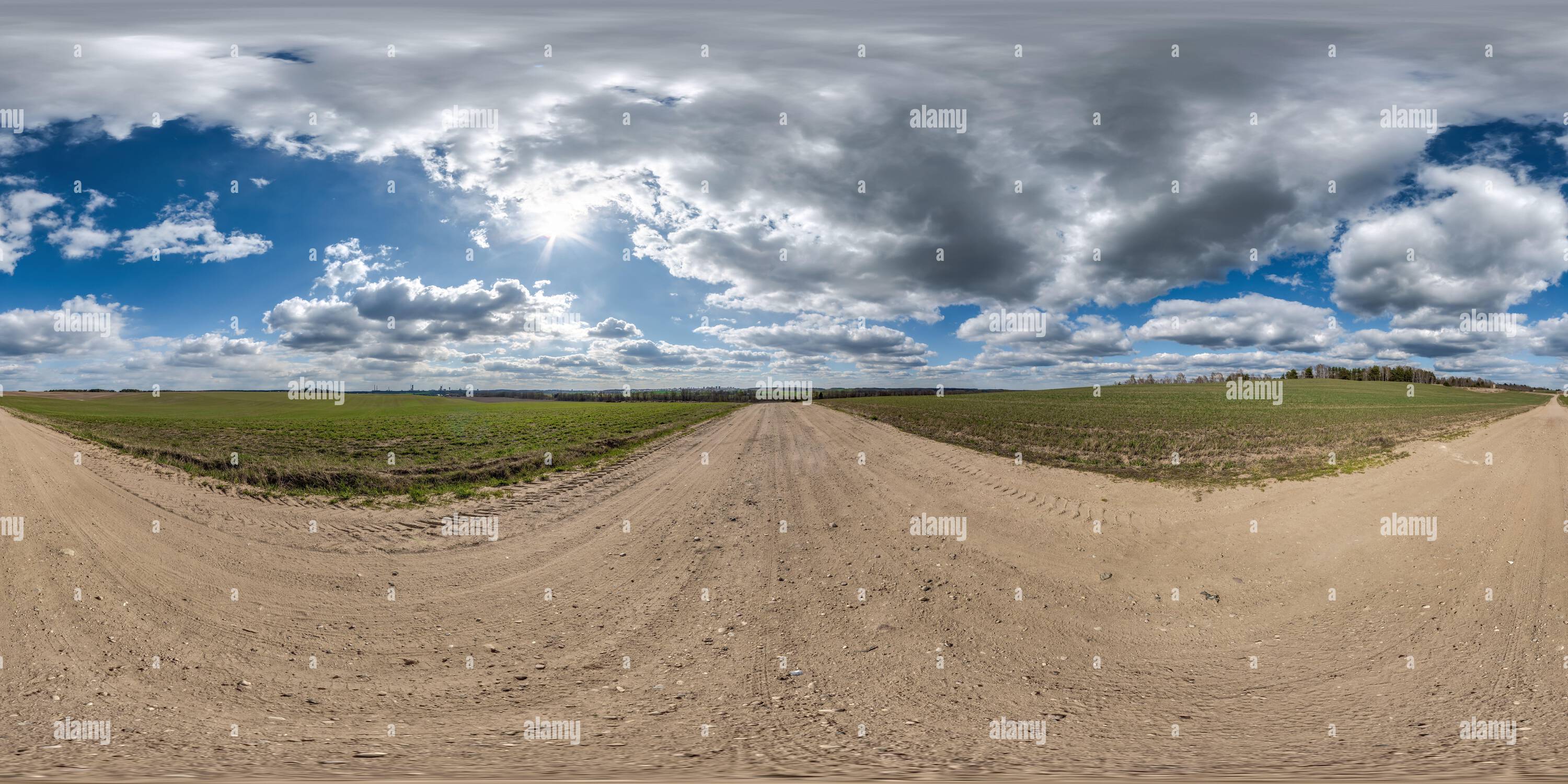 360° view of full seamless spherical hdri 360 panorama view on no ...