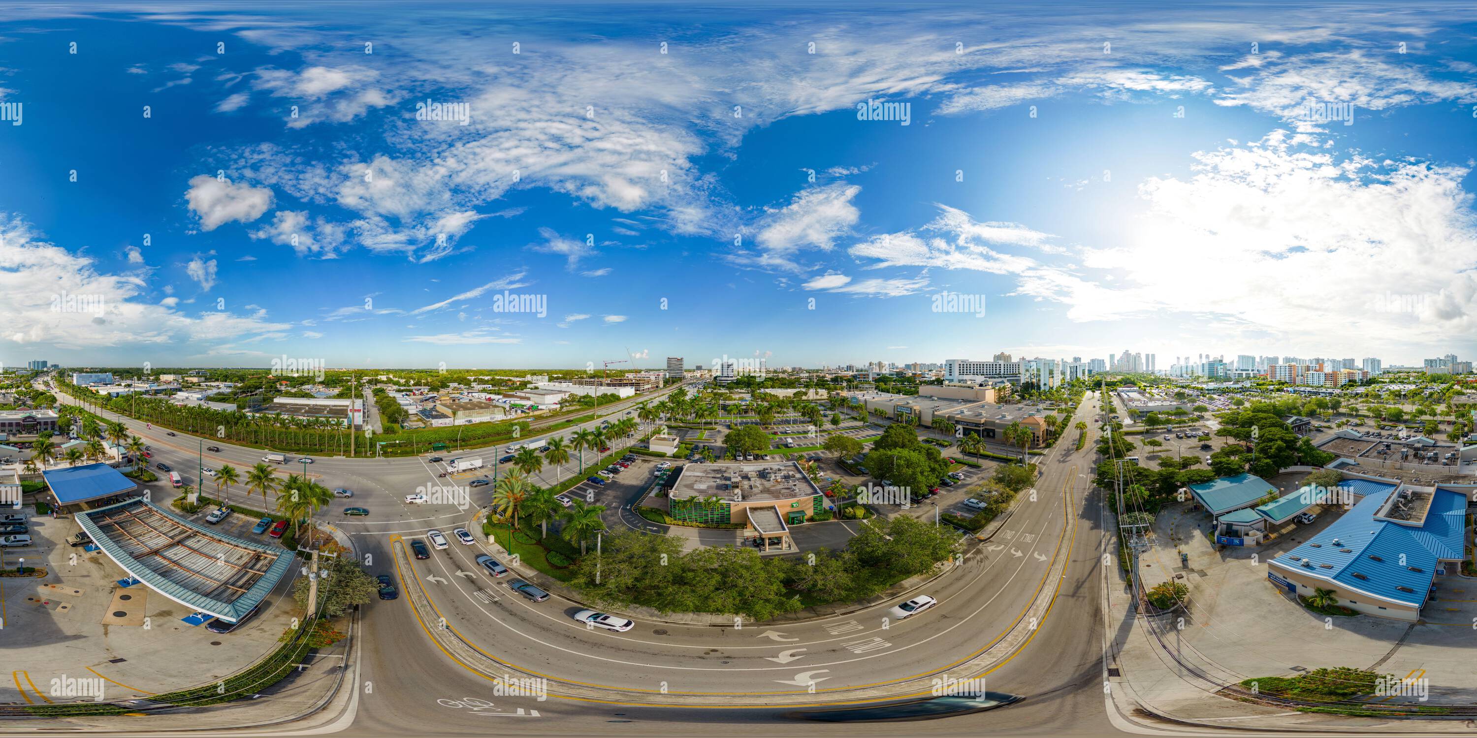 360° view of Aventura, FL, USA - September 20, 2022: Aerial 360 ...