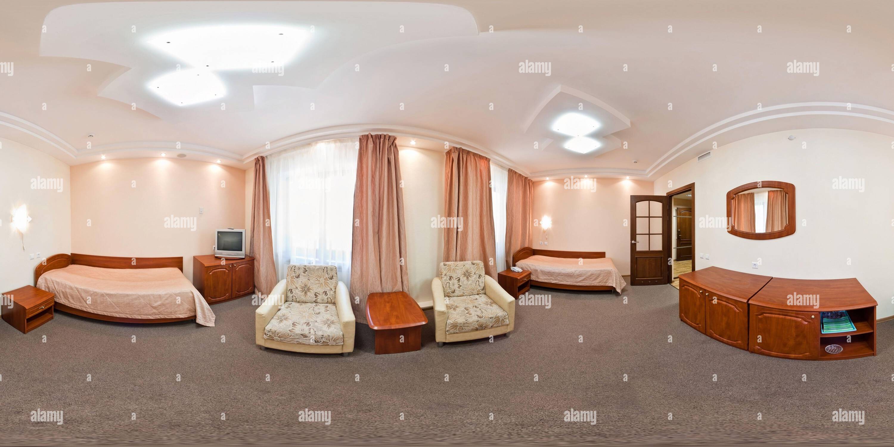 360 degrees panoramic flat interior hi-res stock photography and images ...