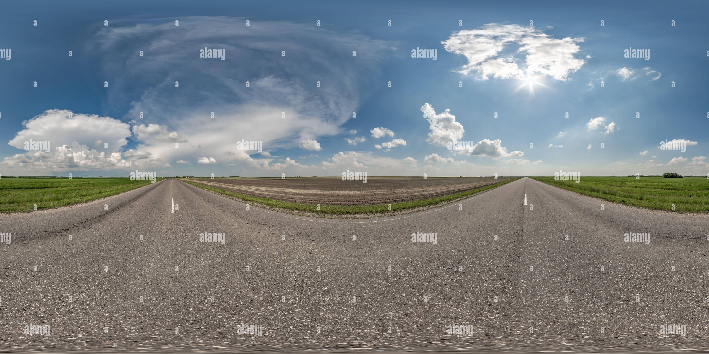 360° view of full seamless spherical hdri 360 panorama view on no ...