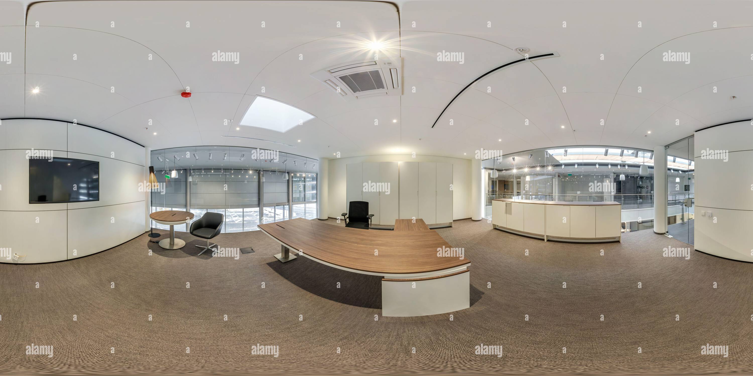 360° view of full seamless spherical hdri 360 panorama in interior work ...