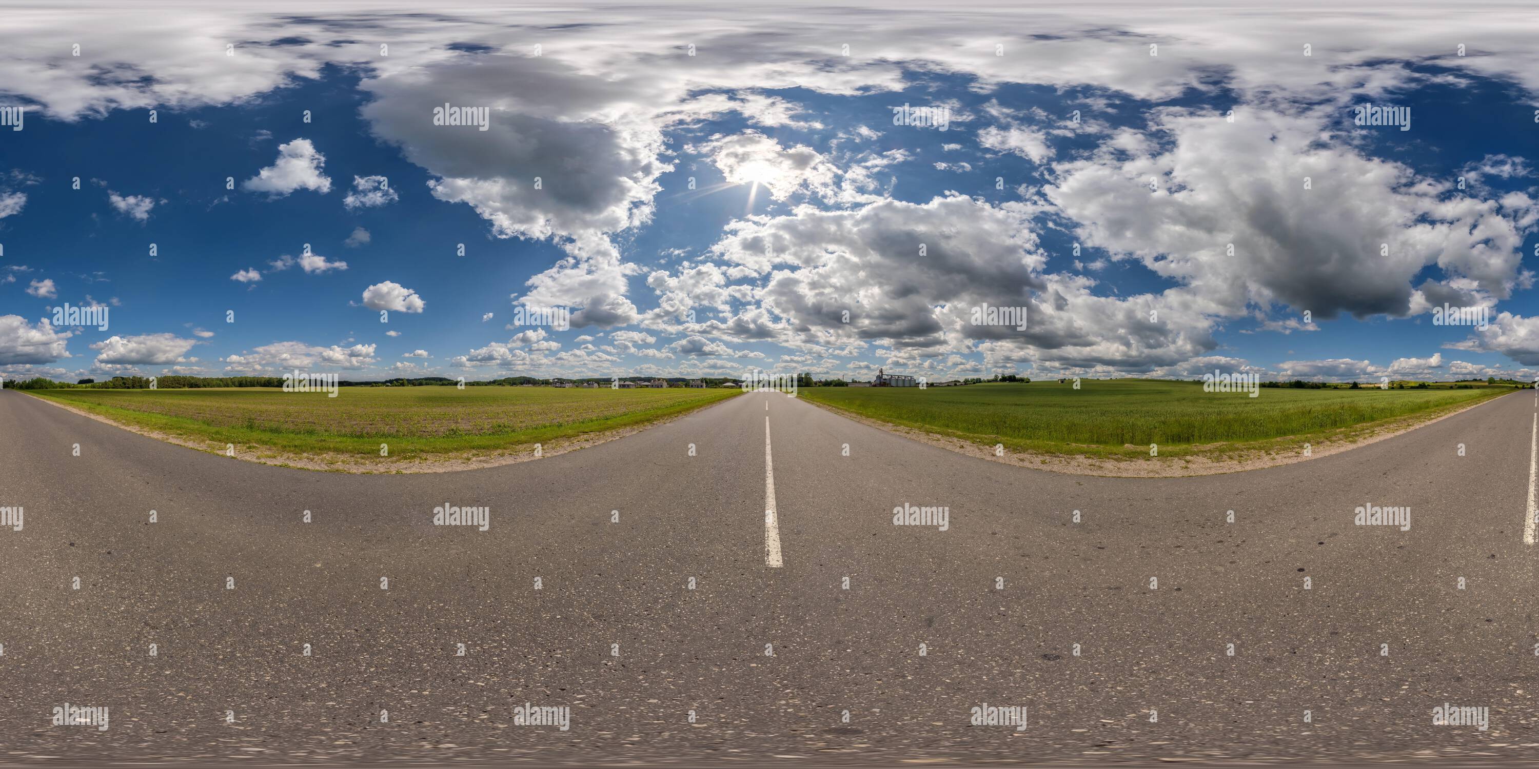 360° view of full seamless spherical hdri 360 panorama view on no ...