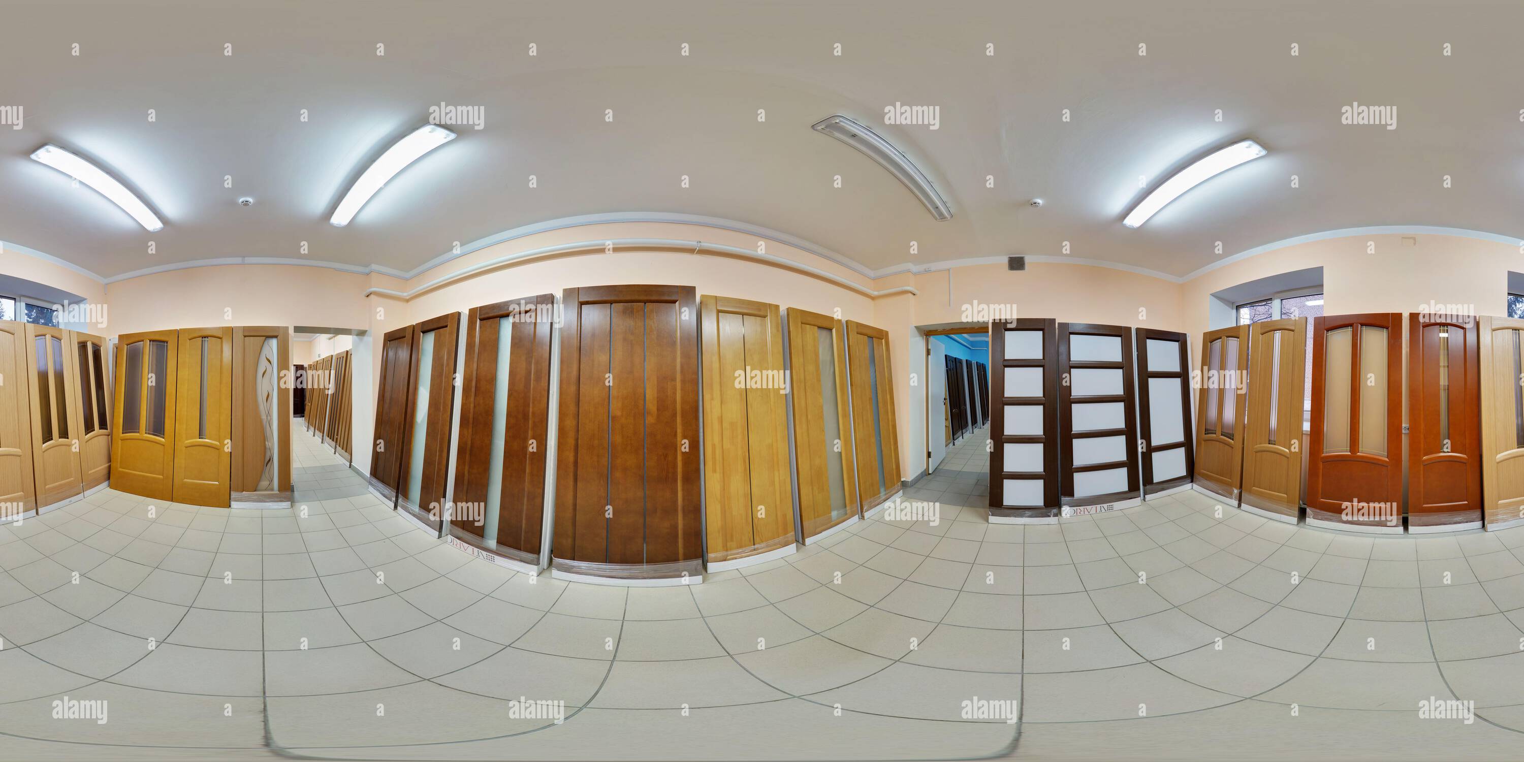 360° view of full spherical 360 degrees seamless panorama in interior ...