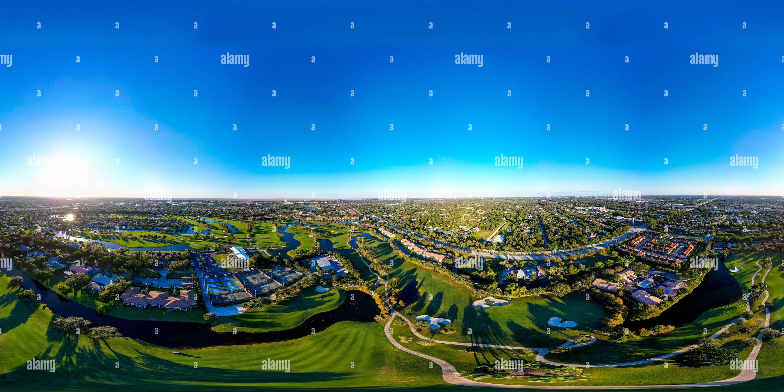 360° view of Plantation, FL, USA - January 6, 2022: Aerial 360 ...