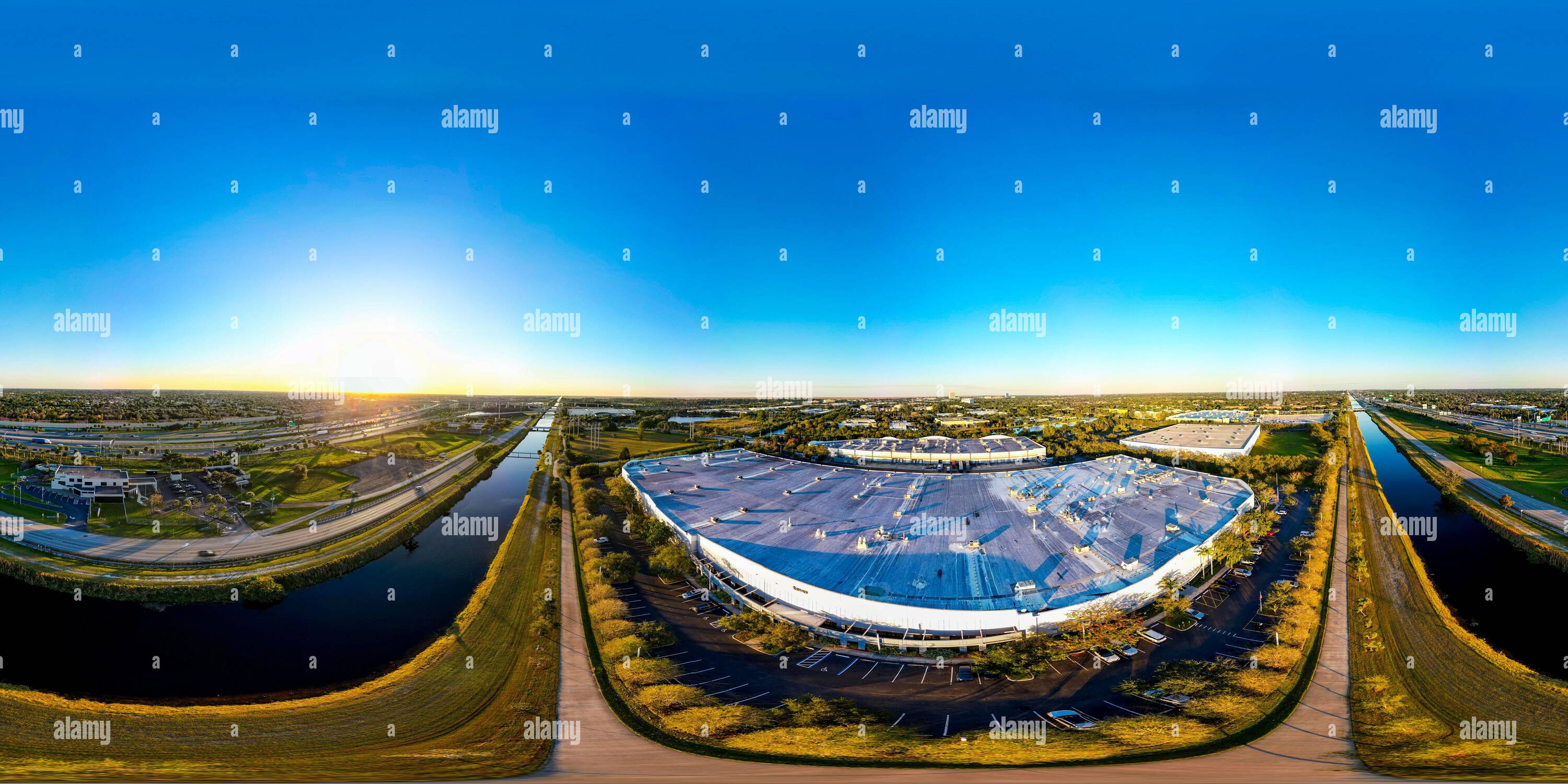 360° view of Sunrise, FL, USA - January 6, 2022: Aerial 360 ...