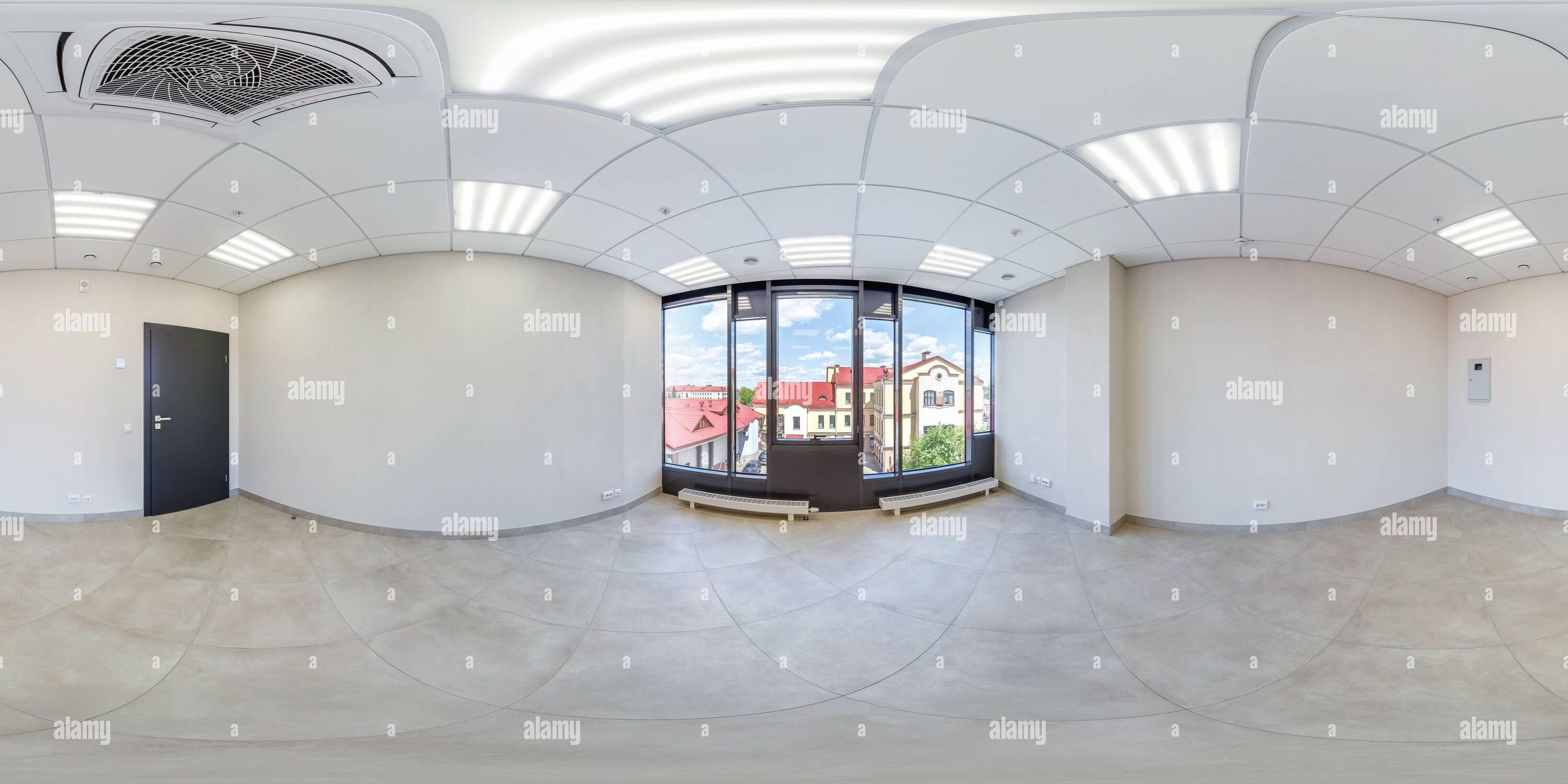 360° view of full seamless spherical hdri 360 panorama in interior of ...
