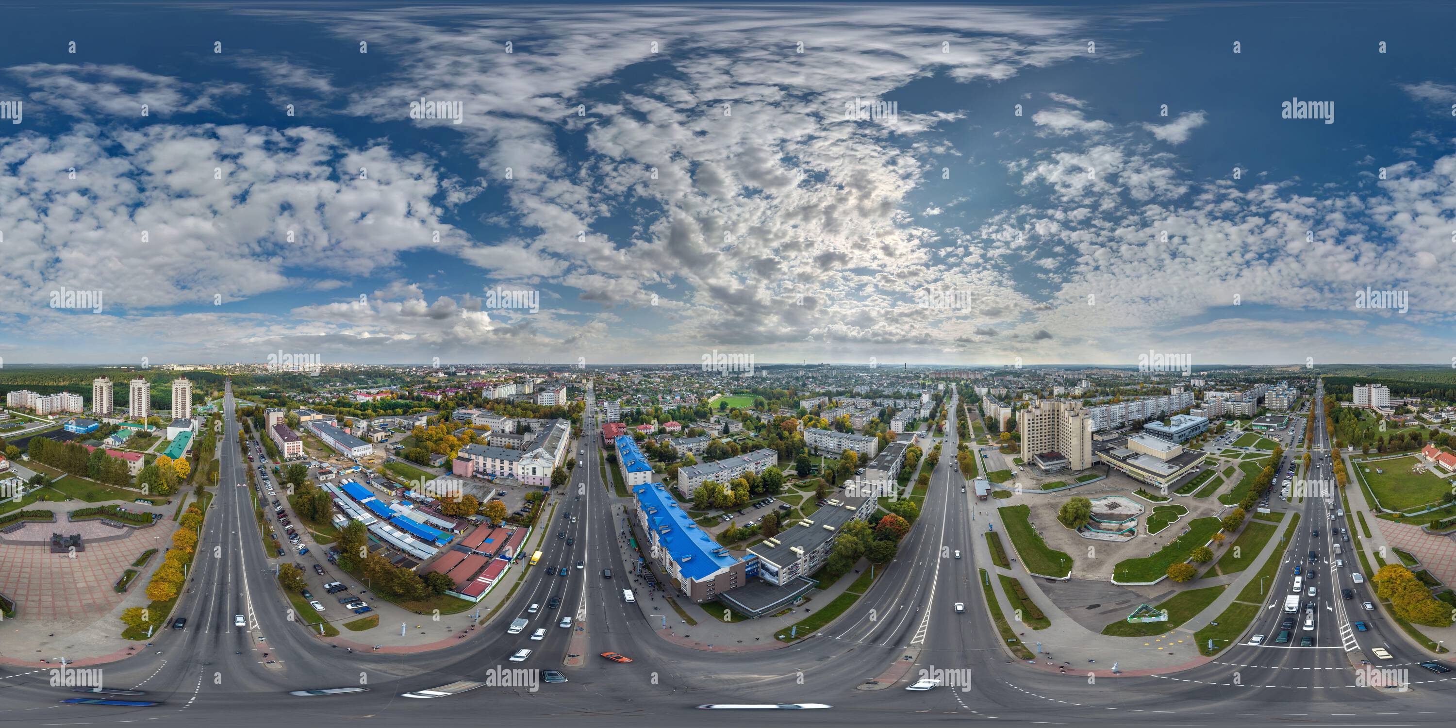360° view of aerial full seamless spherical hdri 360 panorama view ...