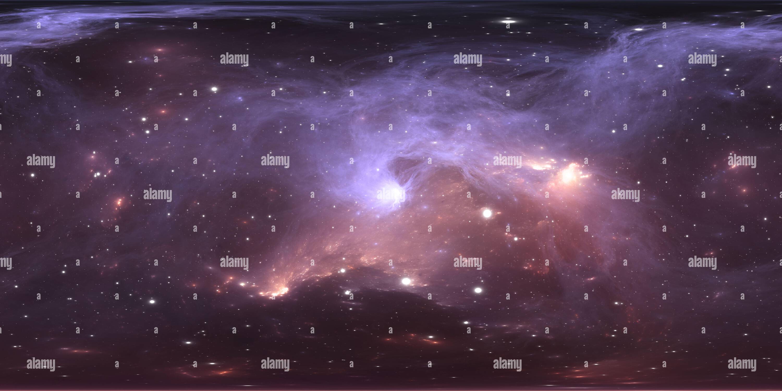 360° view of 360 degree space nebula panorama, equirectangular ...