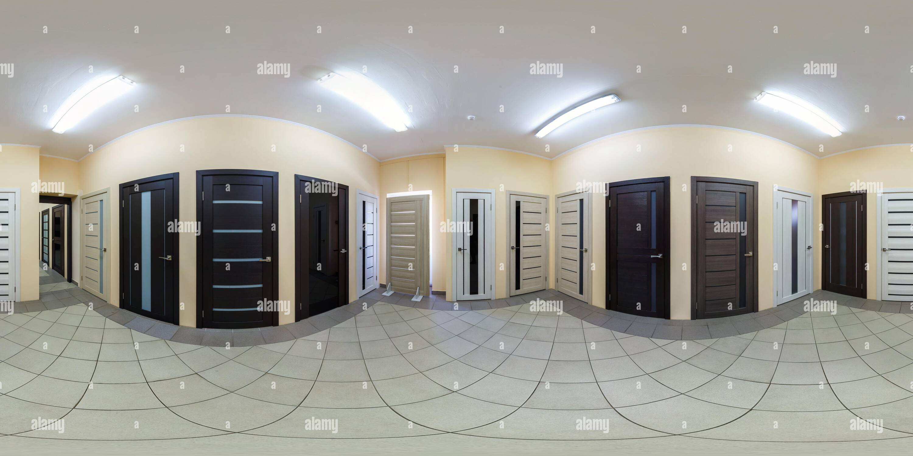 360° view of full spherical 360 degrees seamless panorama in interior ...