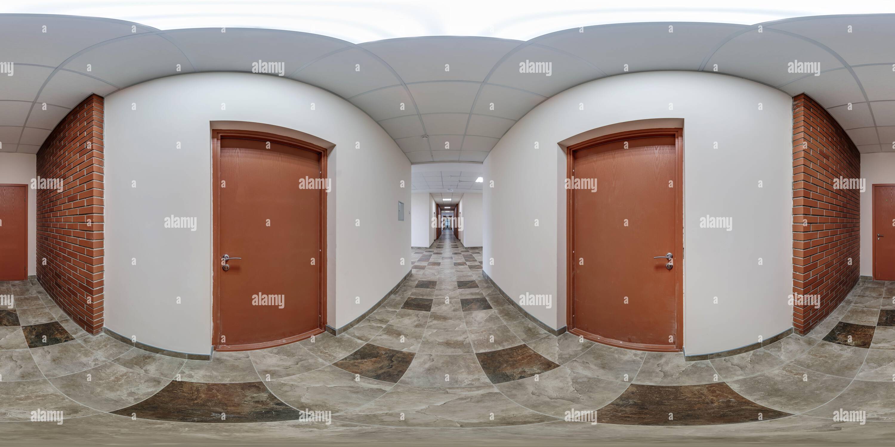 360° view of full seamless spherical hdri 360 panorama in interior room ...