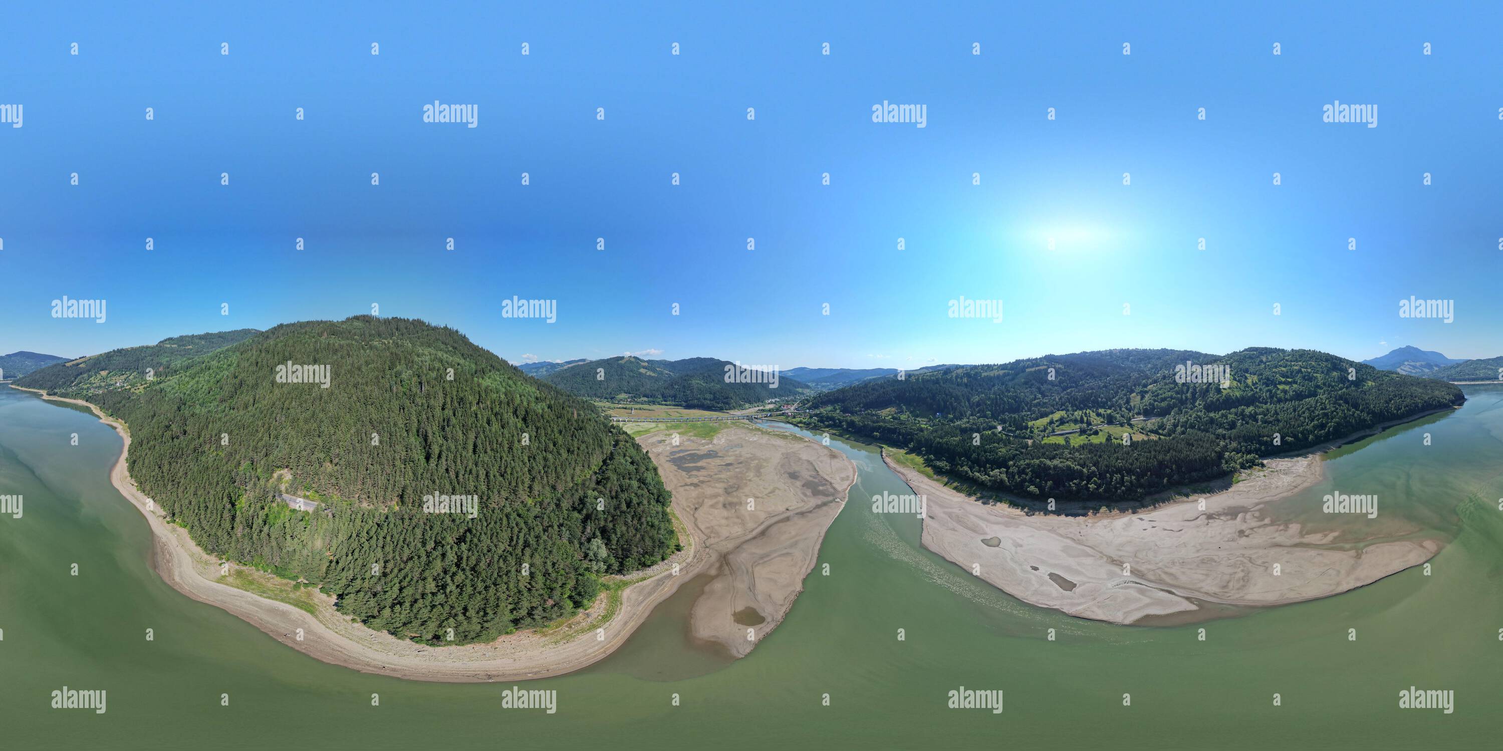 360° view of Panoramic view of Romania mountains - Alamy