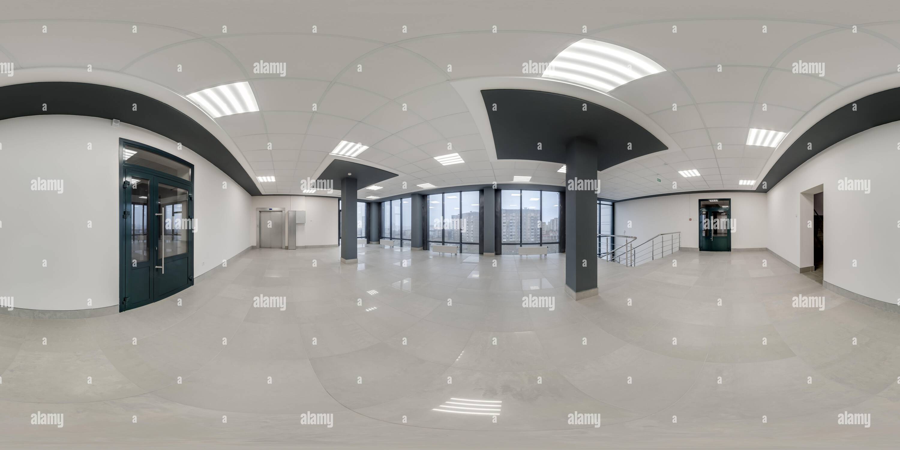 360° view of full seamless spherical hdri 360 panorama view in empty ...