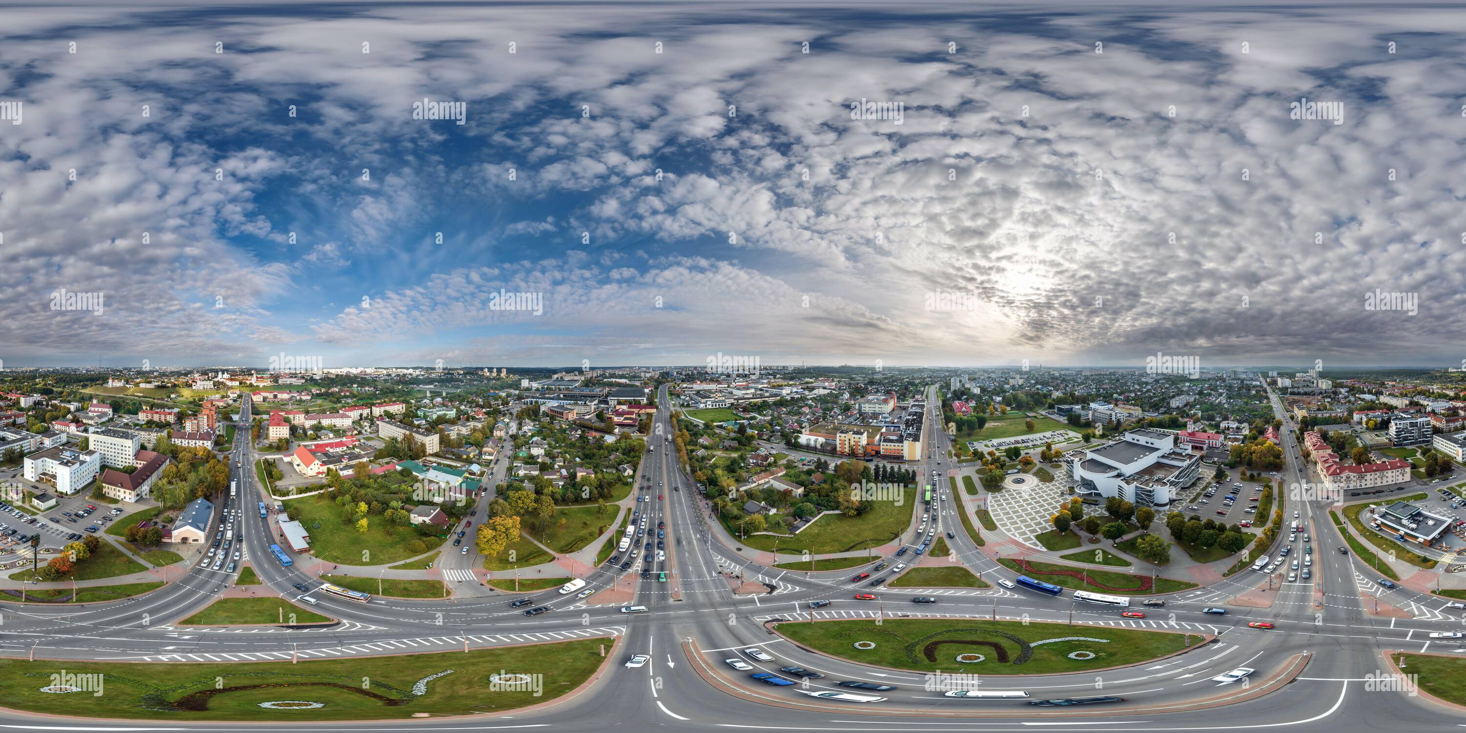 360° view of aerial full seamless spherical hdri 360 panorama view ...