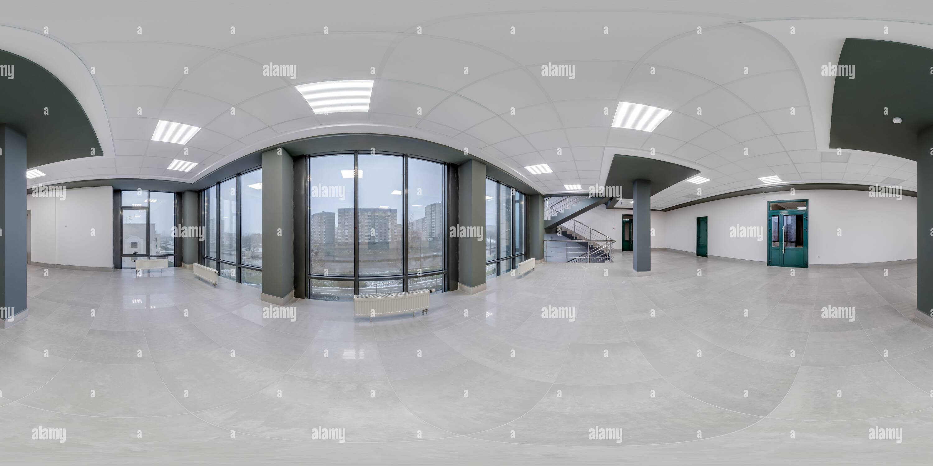 360° view of full seamless spherical hdri 360 panorama view in empty ...