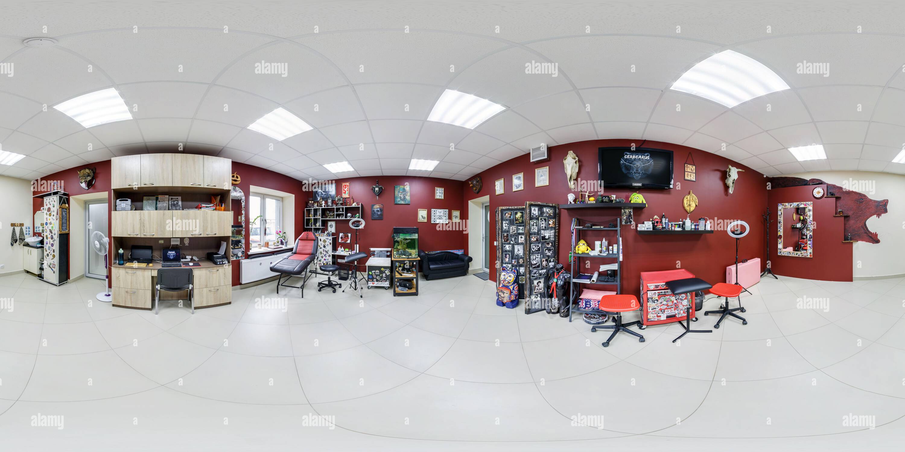 360° view of MINSK, BELARUS - JANUARY, 2023: full seamless hdri 360 ...
