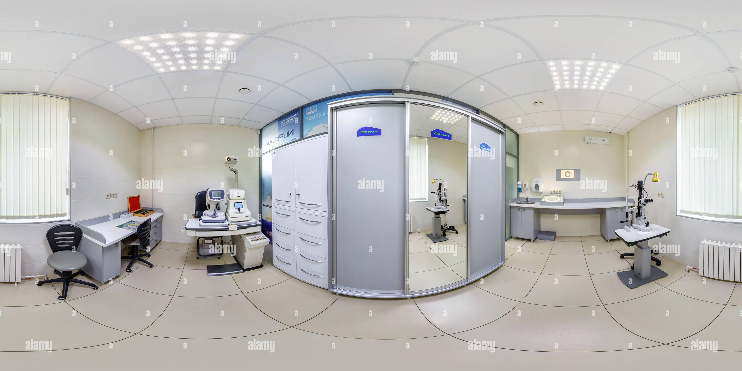 360° view of GRODNO, BELARUS - APRIL, 2022: 360 hdri panorama in Inside ...