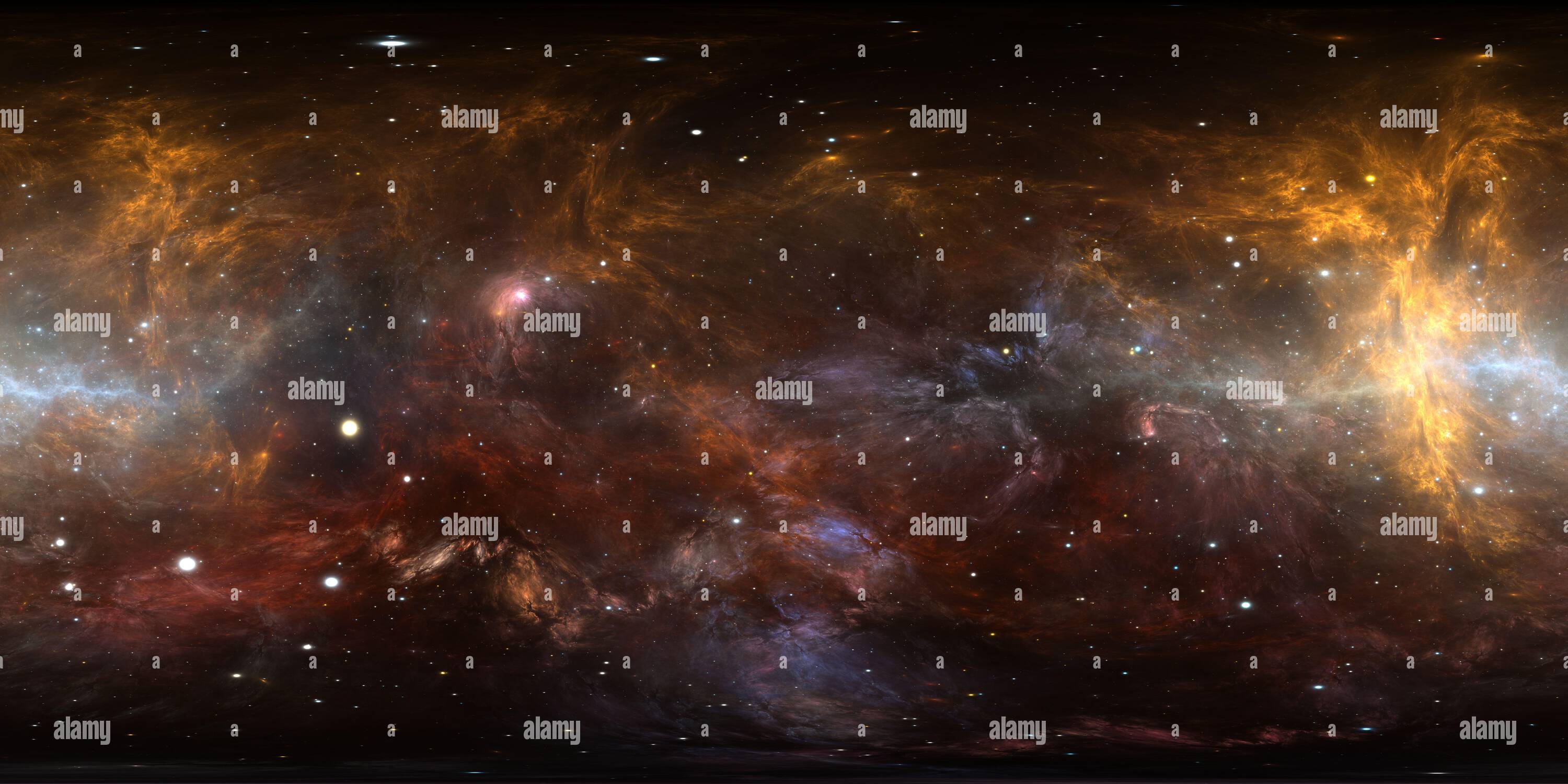 360° view of 360 degree space nebula panorama, equirectangular ...