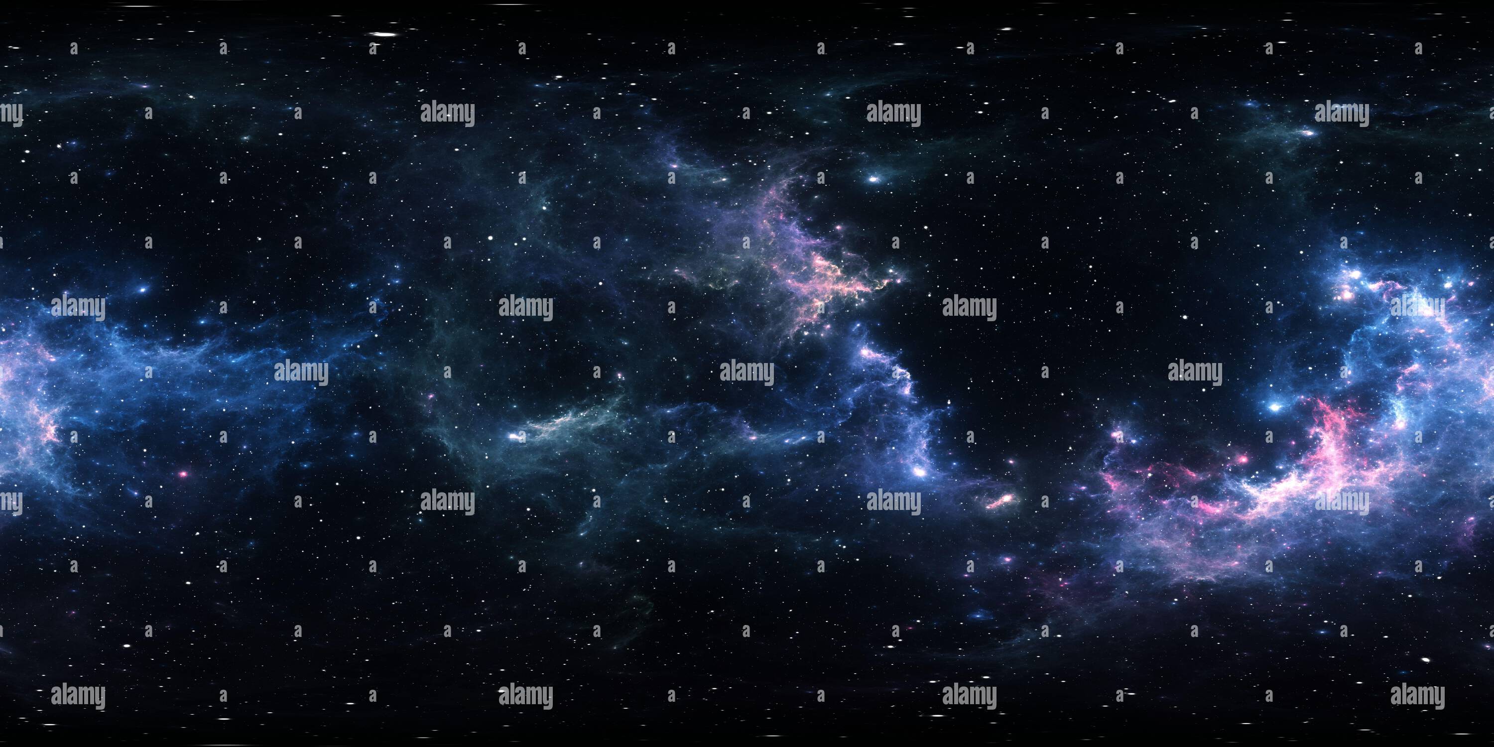 360° view of 360 degree space nebula panorama, equirectangular ...