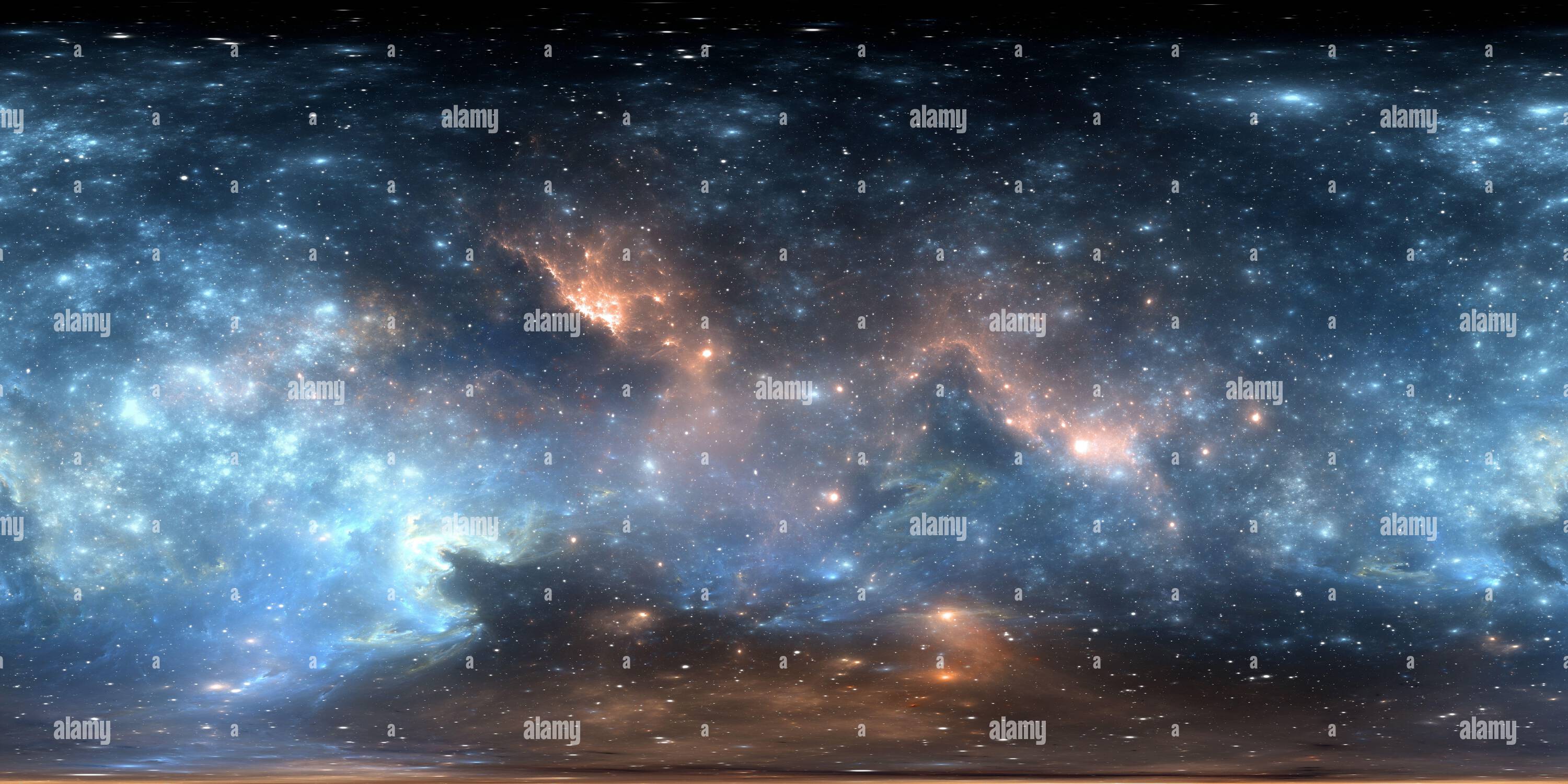 360° view of 360 degree space nebula panorama, equirectangular ...