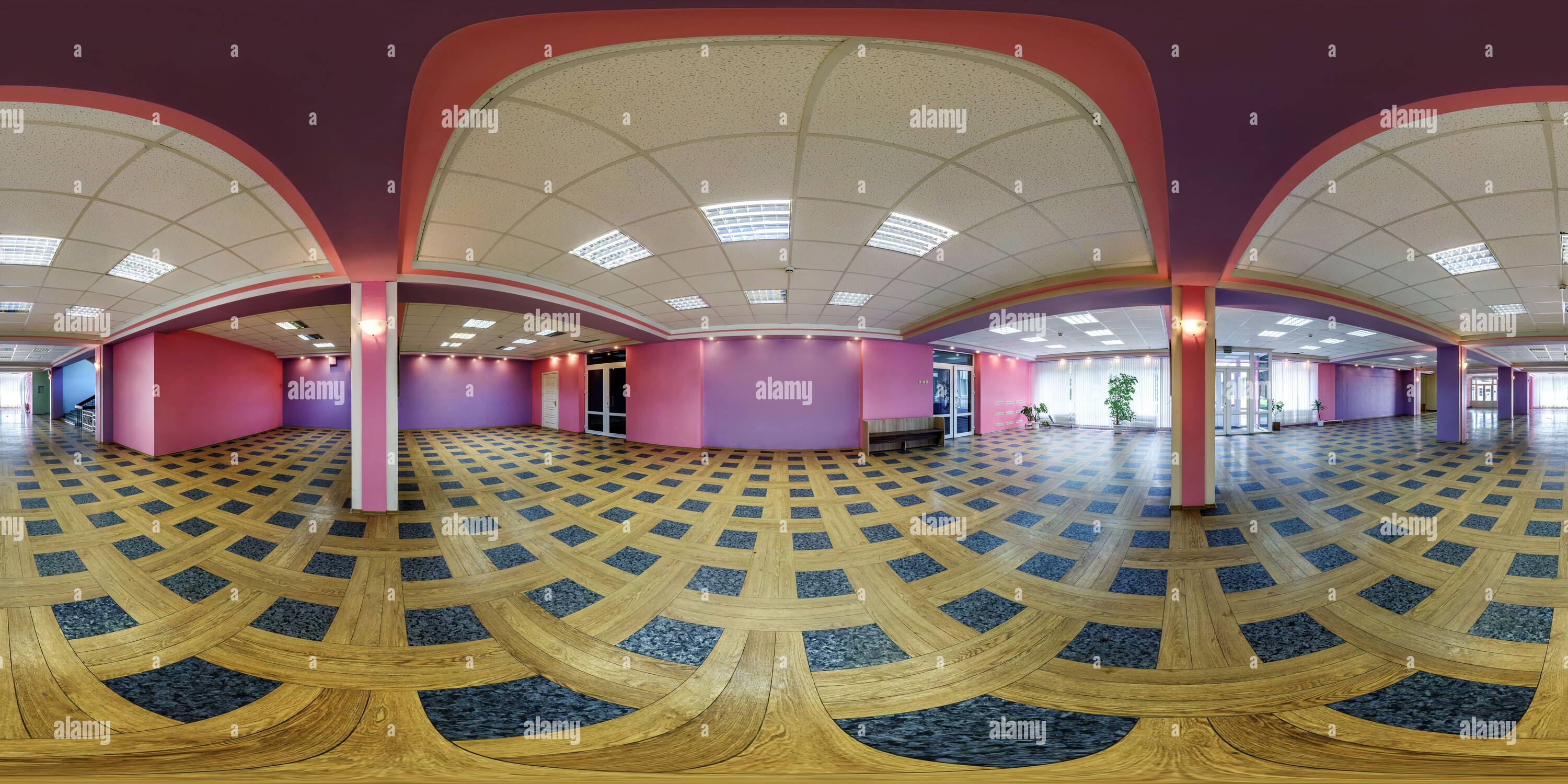 360° view of full seamless spherical hdri 360 panorama in interior ...