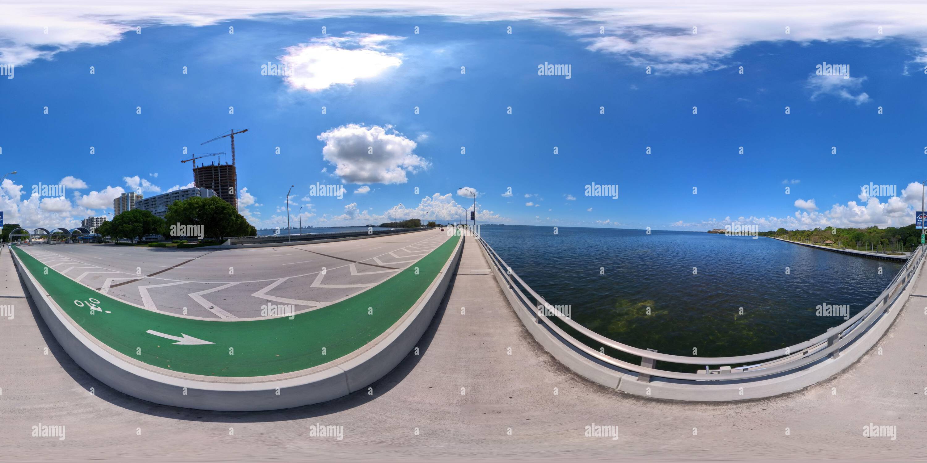 360° view of 360 spherical photo Key Biscayne Miami Florida - Alamy
