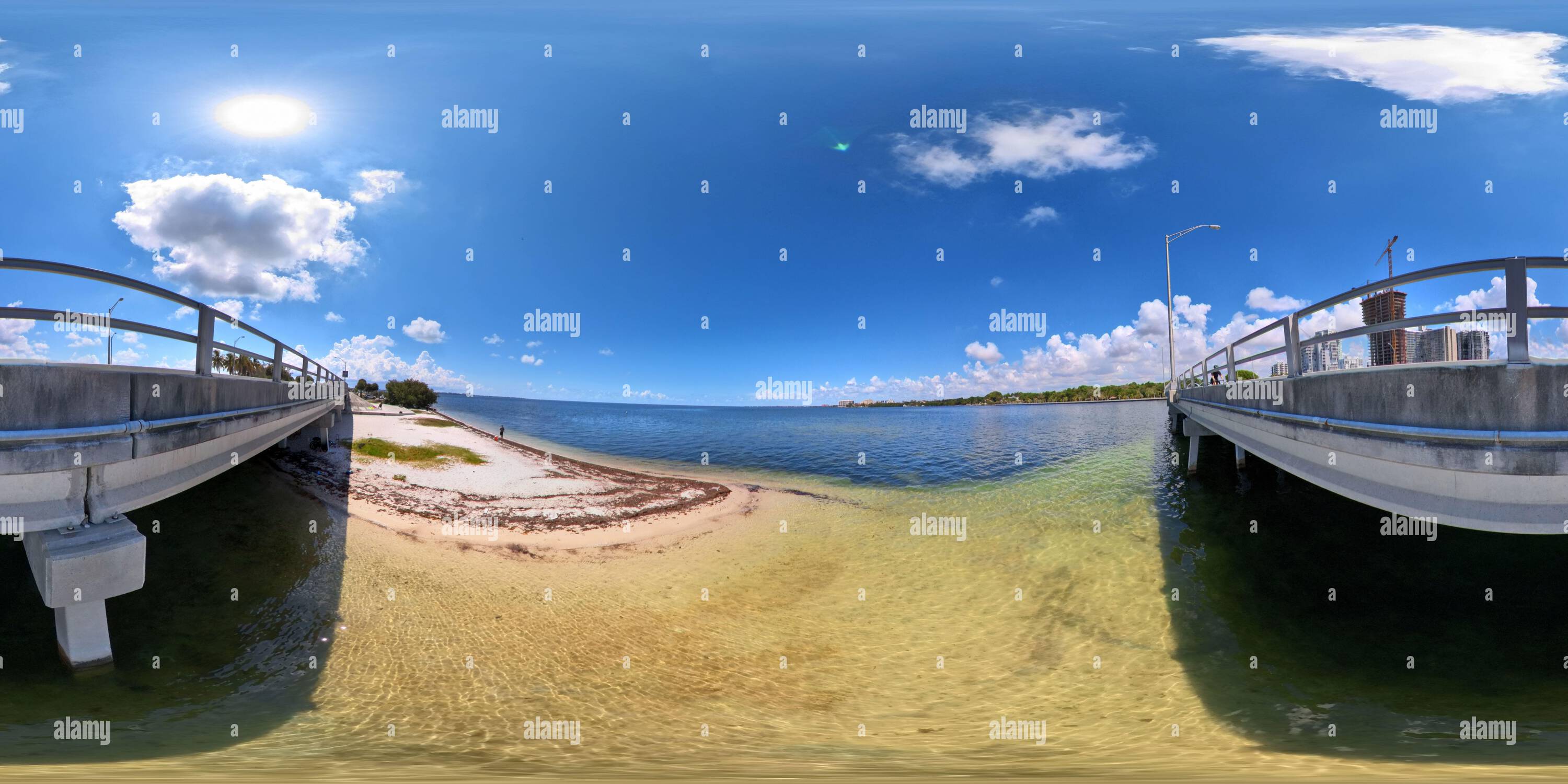 360° view of 360 spherical photo Key Biscayne Miami Florida - Alamy
