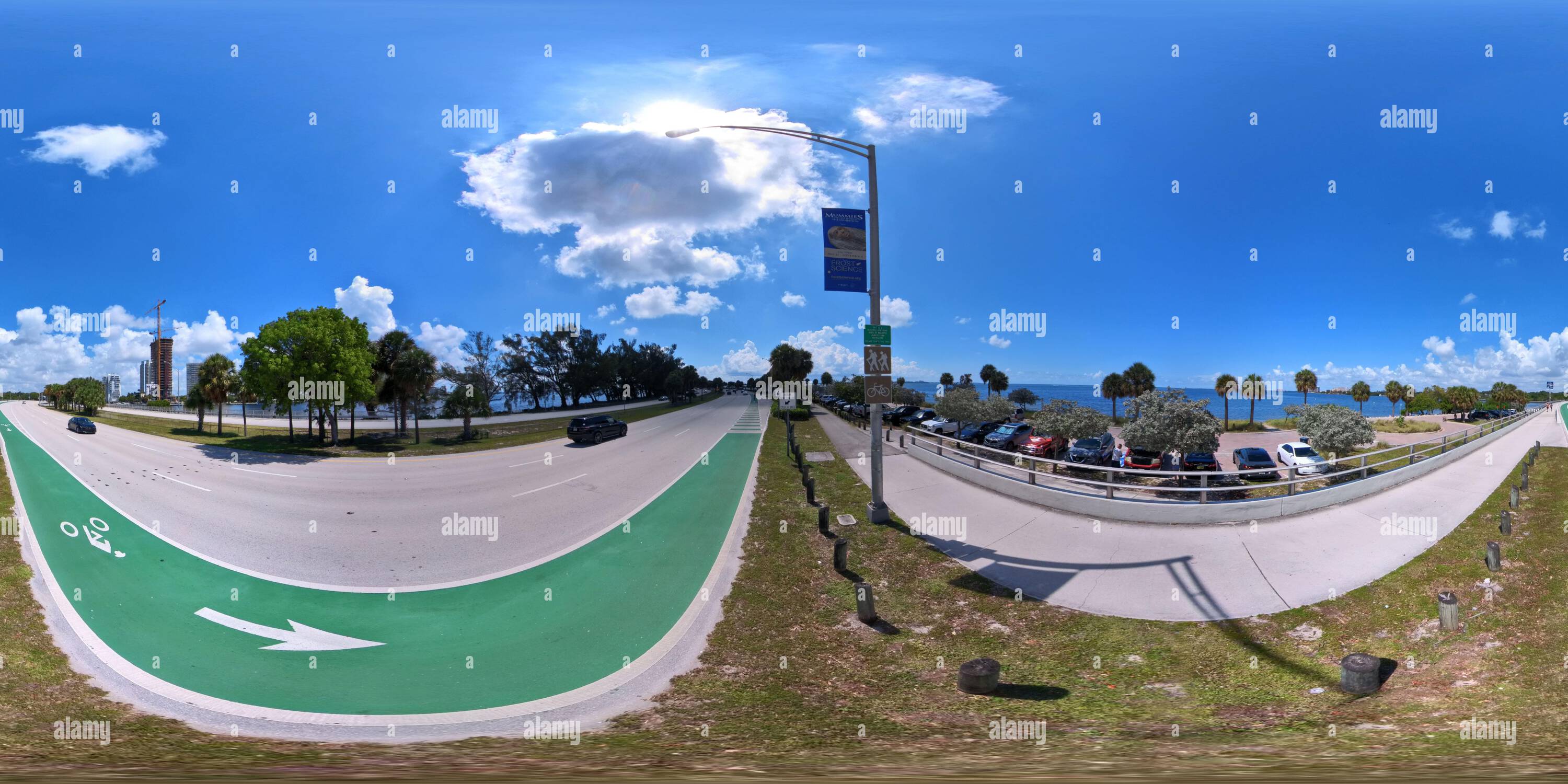 360° view of 360 spherical photo Key Biscayne Miami Florida - Alamy