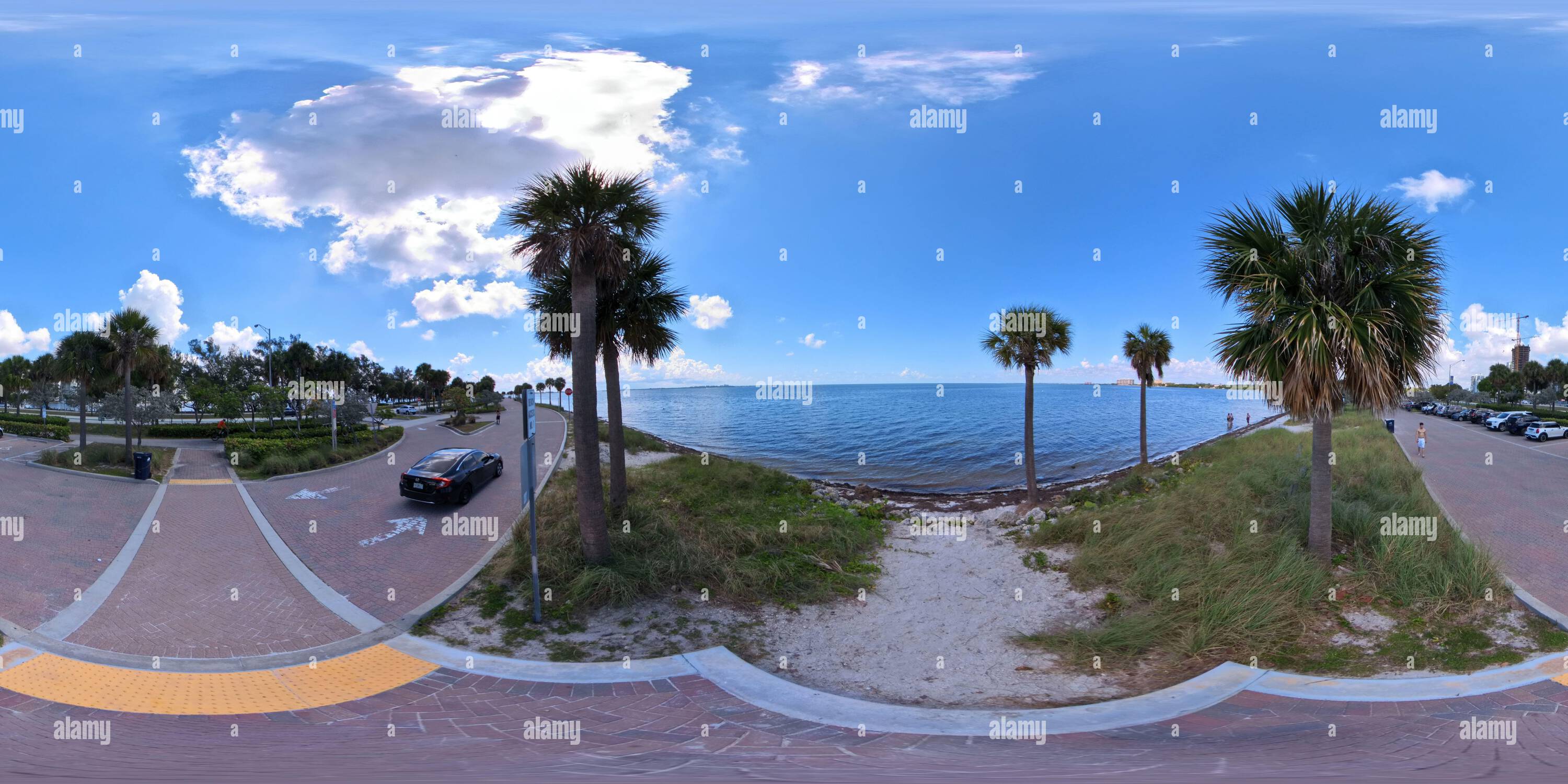 360° view of 360 spherical photo Key Biscayne Miami Florida - Alamy