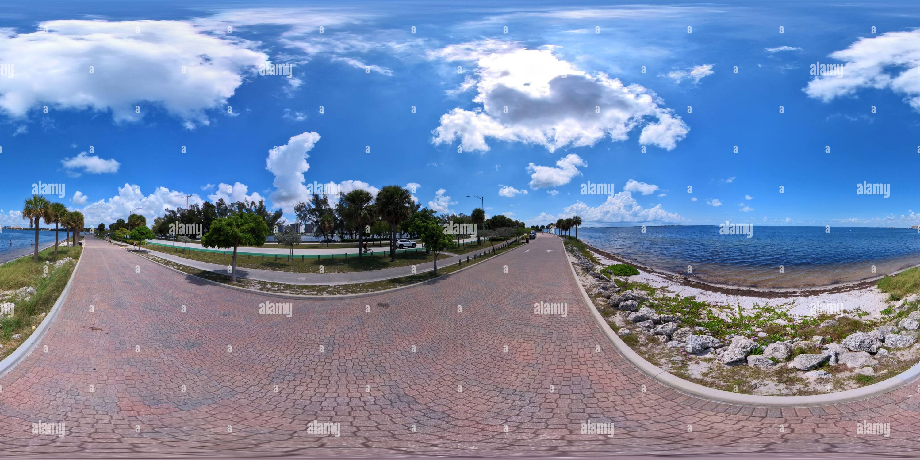 360° view of 360 spherical photo Key Biscayne Miami Florida - Alamy
