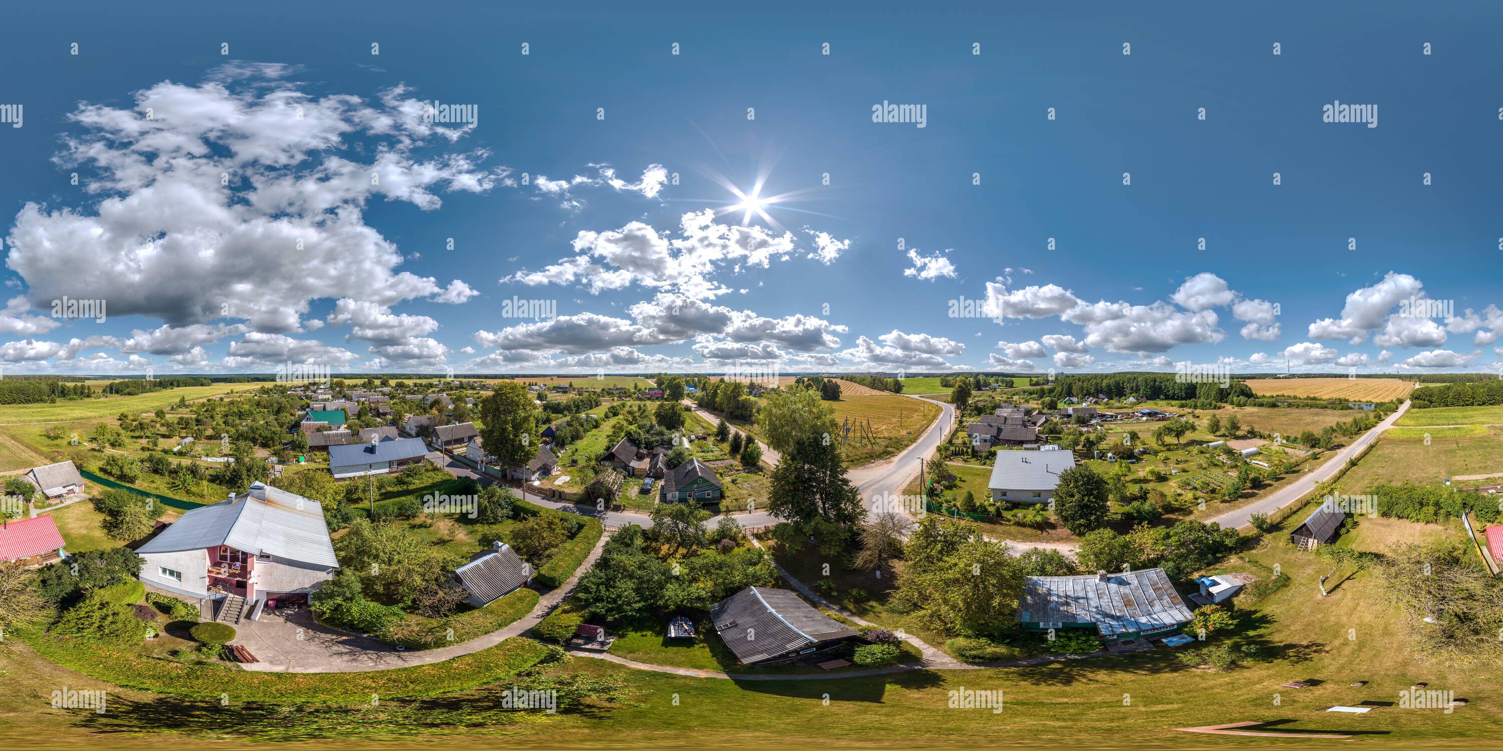 360° view of aerial full seamless spherical hdri 360 panorama view ...