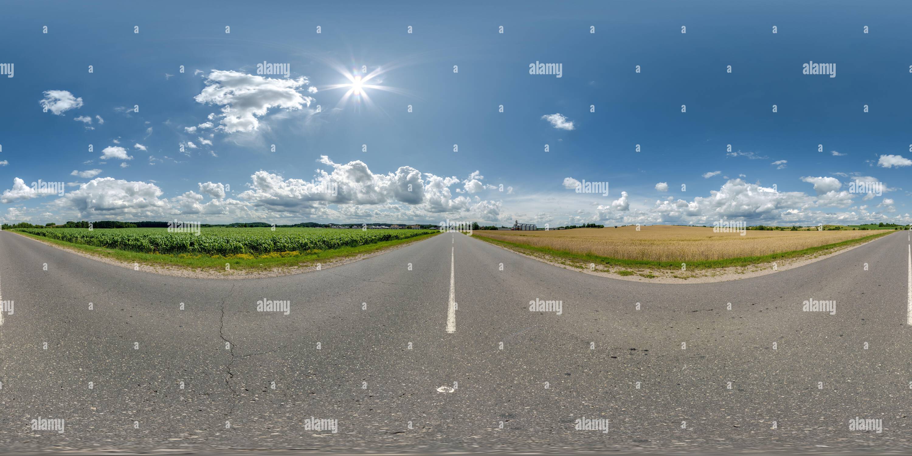 360° view of full seamless spherical hdri 360 panorama view on no ...