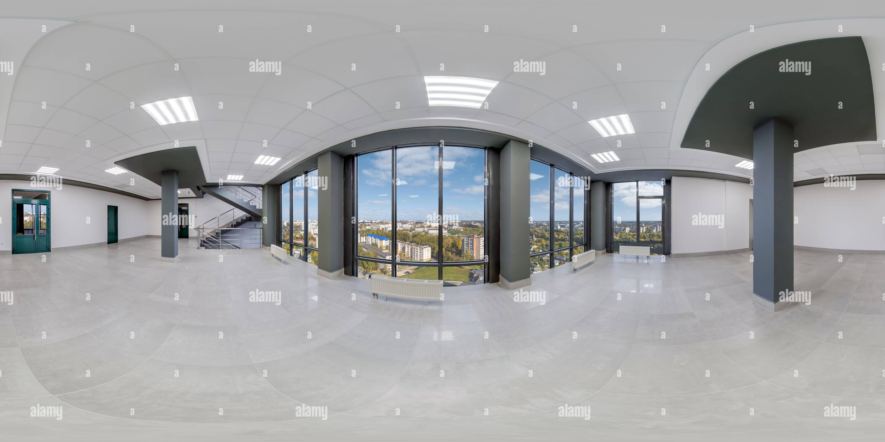 360° view of full seamless spherical hdri 360 panorama view in empty ...