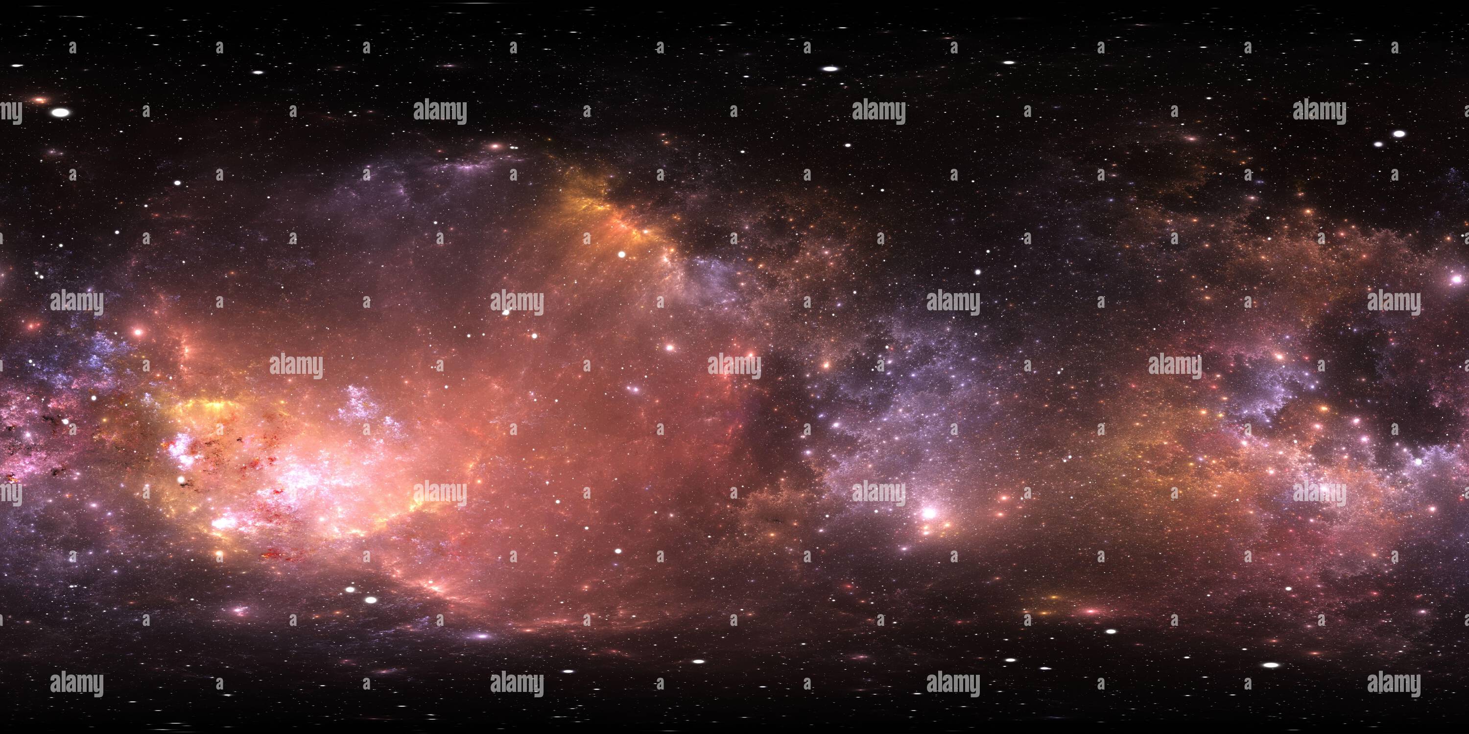 360° view of 360 degree space nebula panorama, equirectangular ...