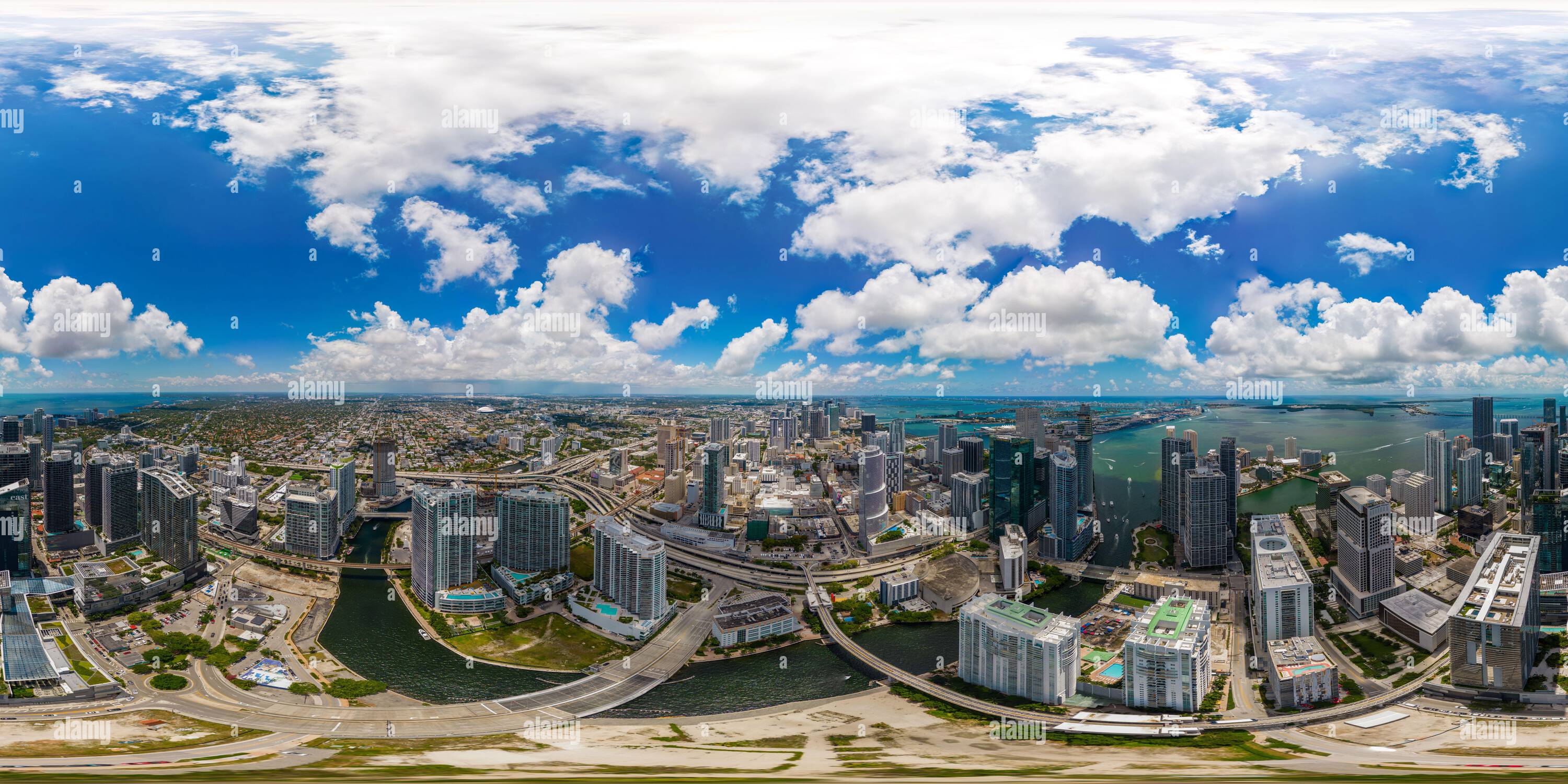 360° view of 360 Miami aerial photo Brickell - Alamy