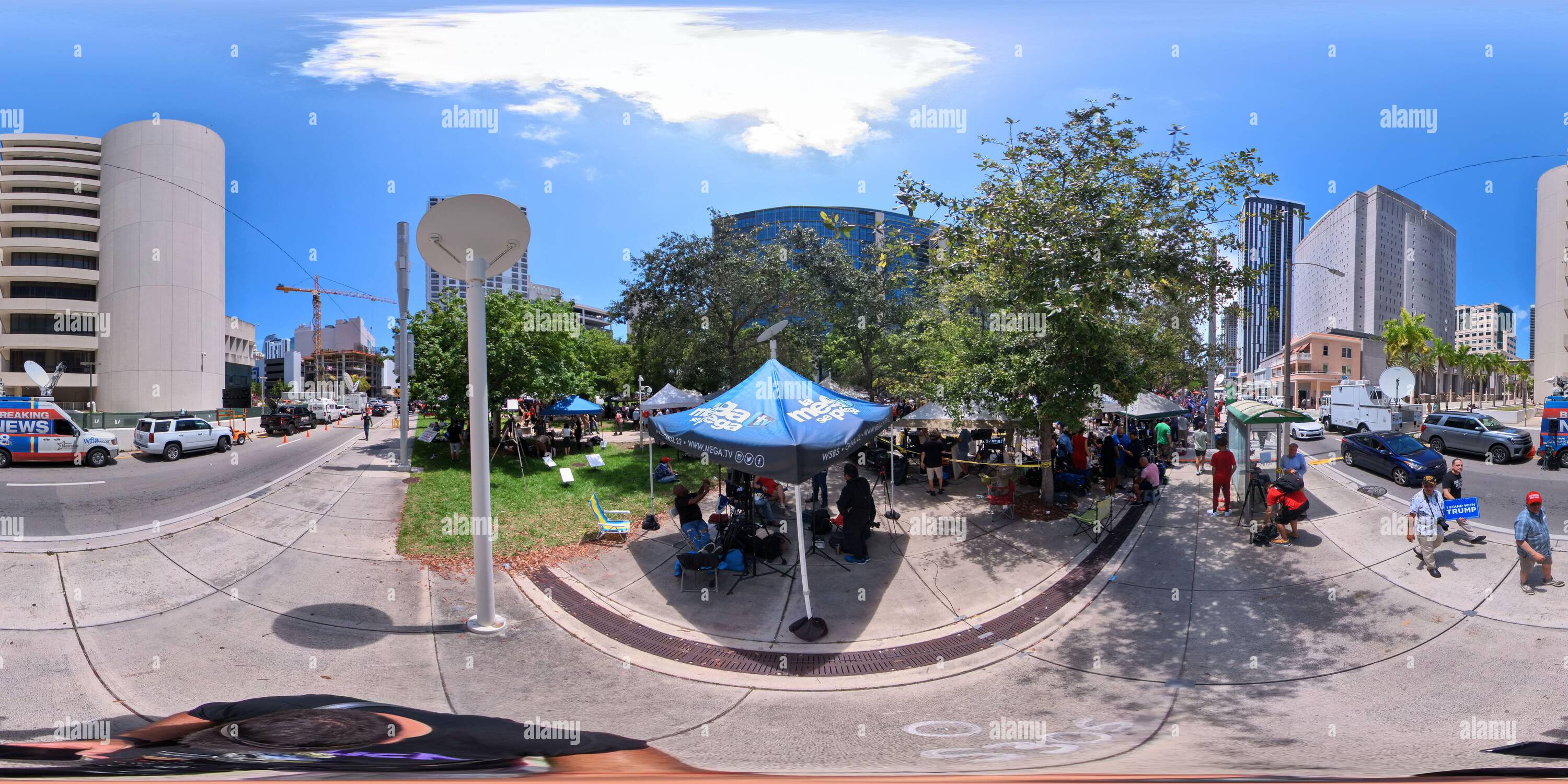360° view of Miami, FL, USA - June 13, 2023: 360 equirectangular photo ...