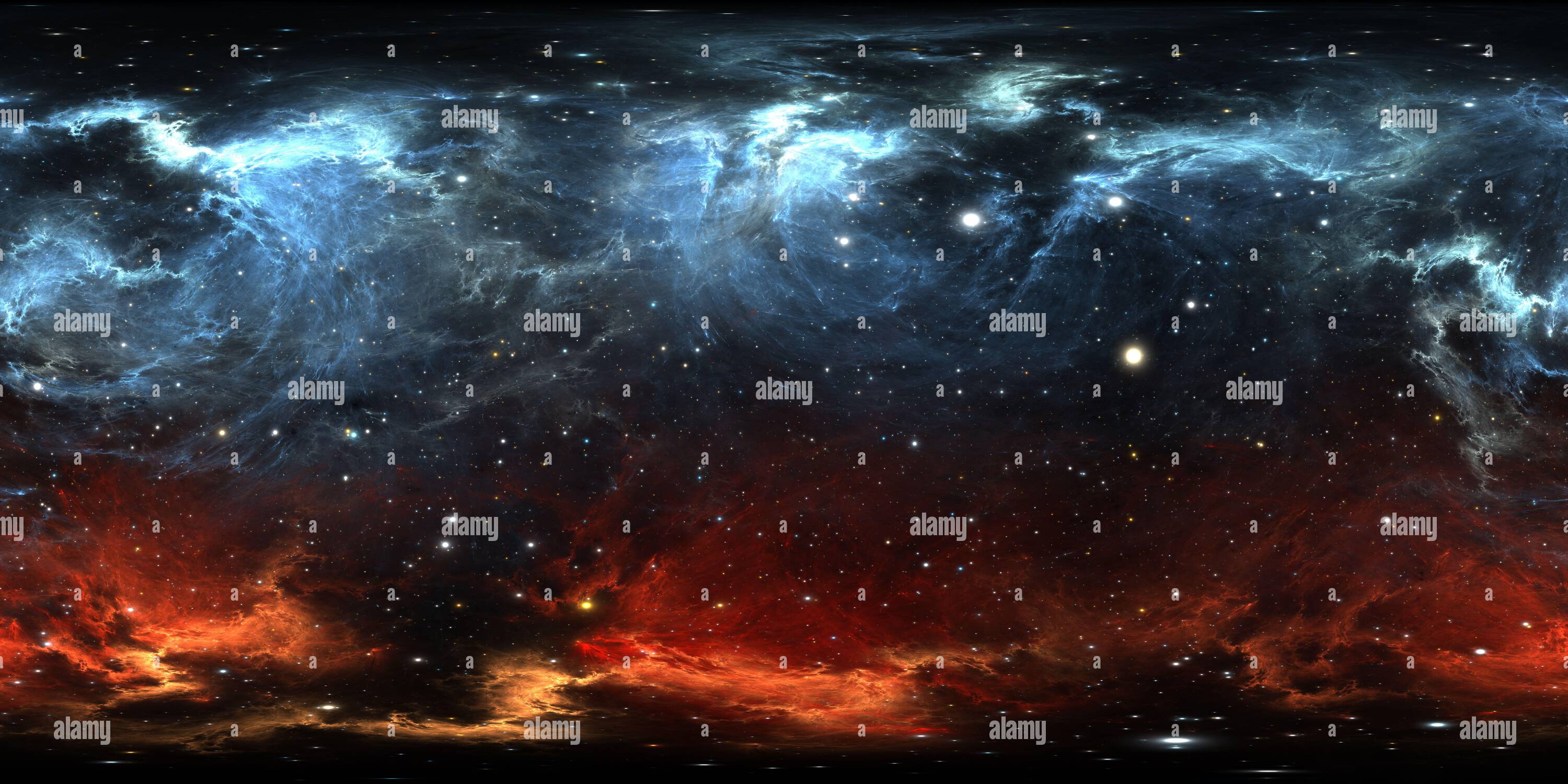 360° view of 360 degree space nebula panorama, equirectangular ...
